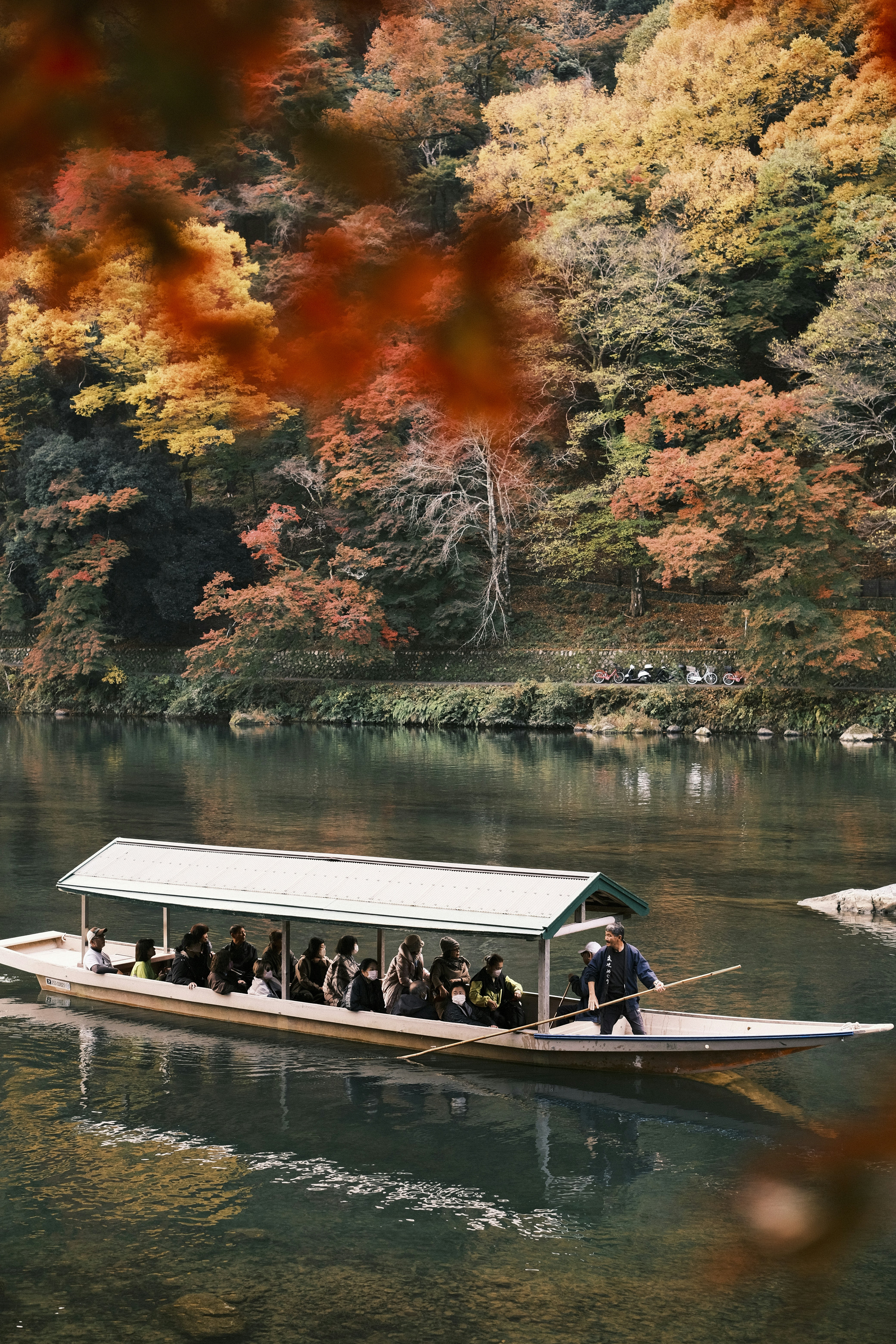 Autumn Glide: A Group Voyage Under Riverside Colors