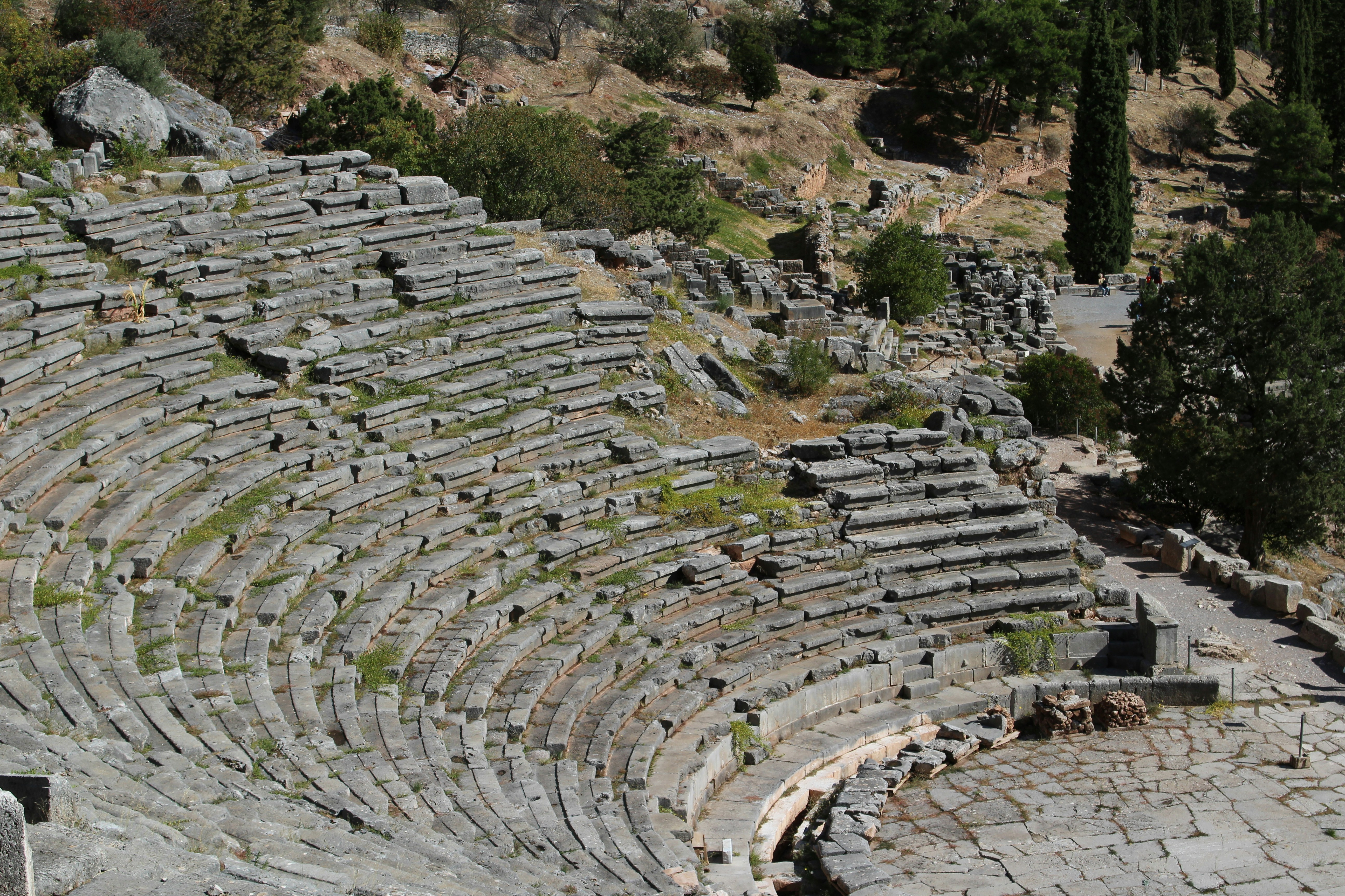 Steps of Stone Echoes: An Ancient Amphitheater Clinging to the hillside
