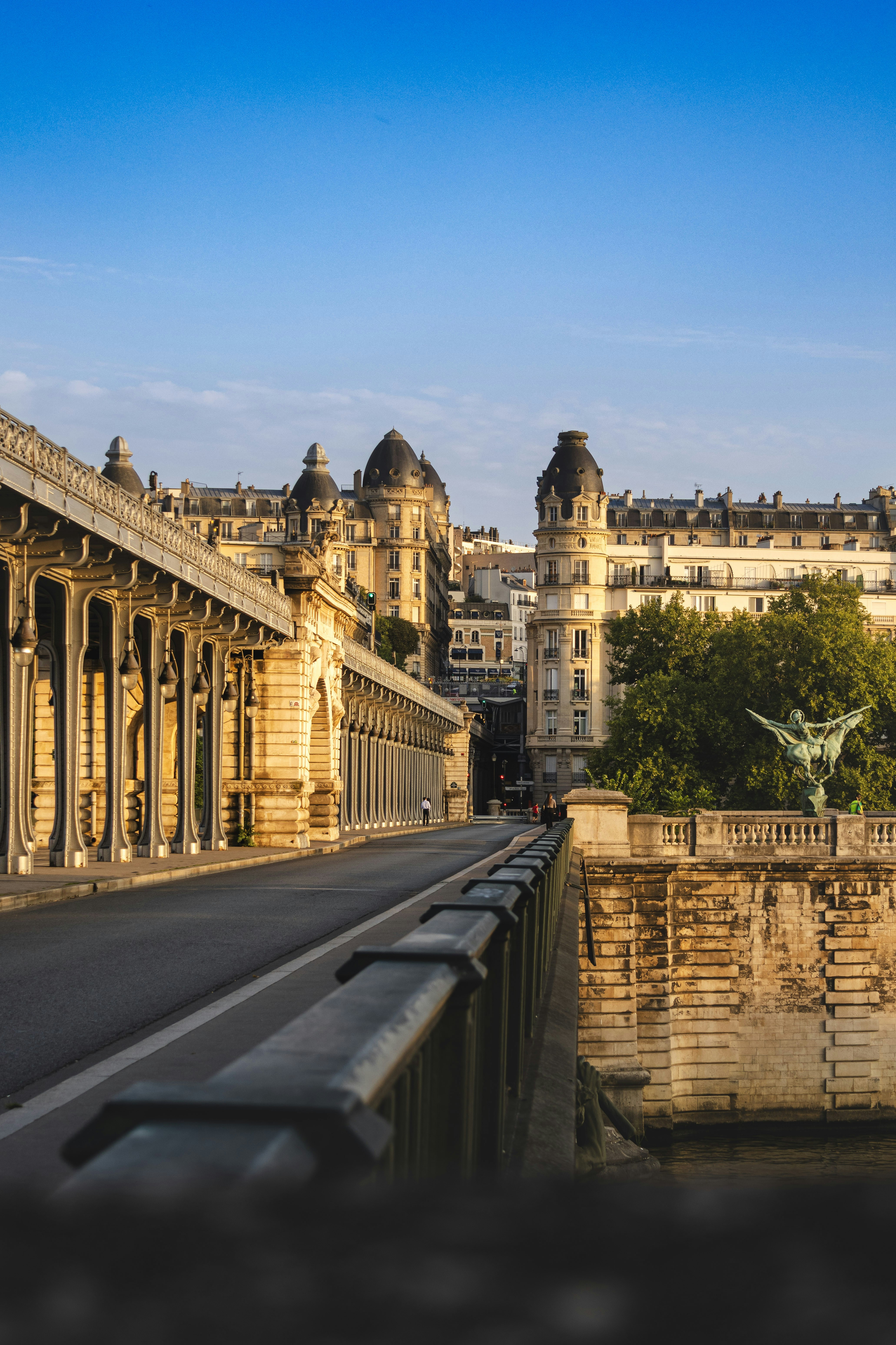 Bridge and Monument skyline bathed in late afternoon light