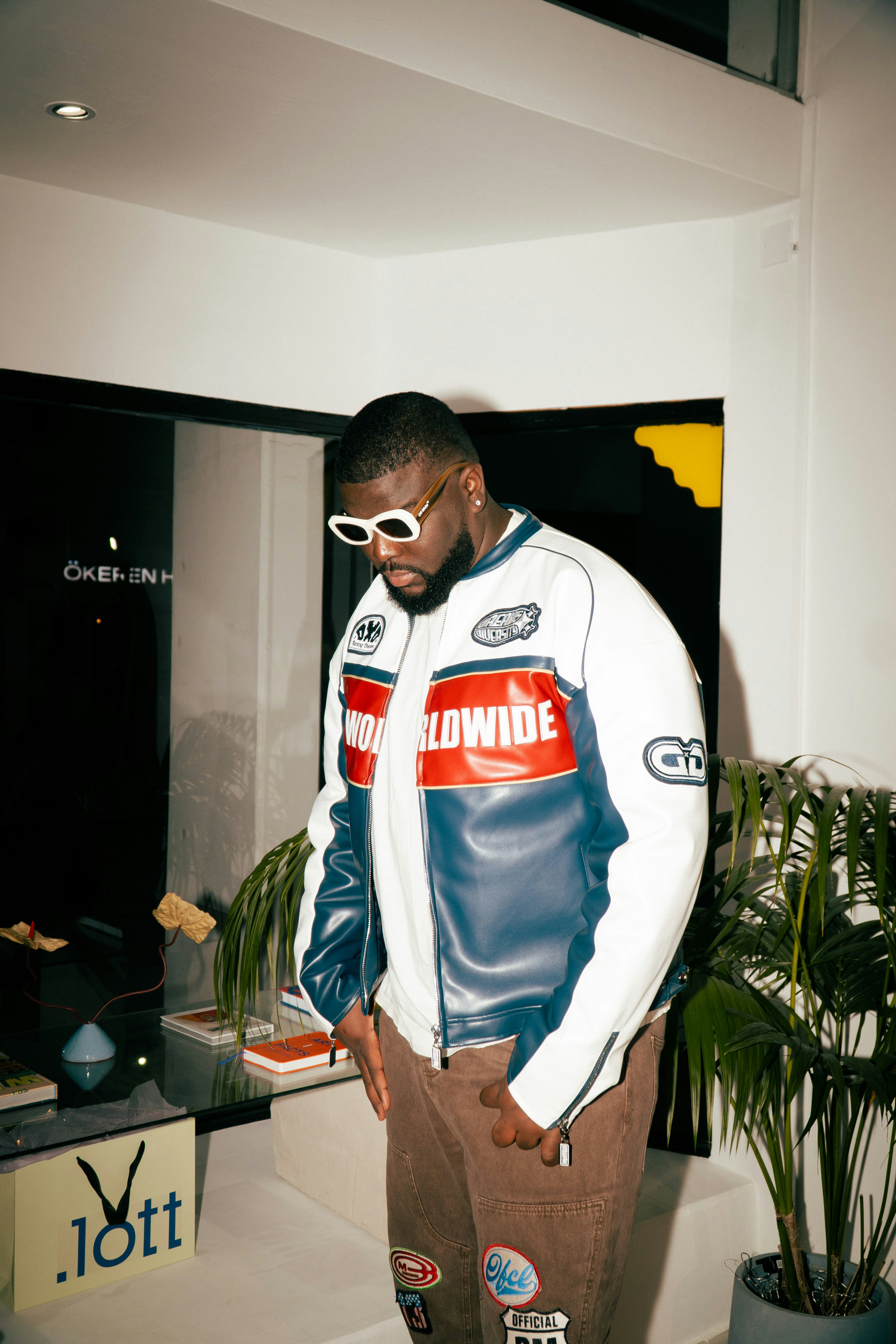 Neon-Striped Confidence: A Streetwear Moment