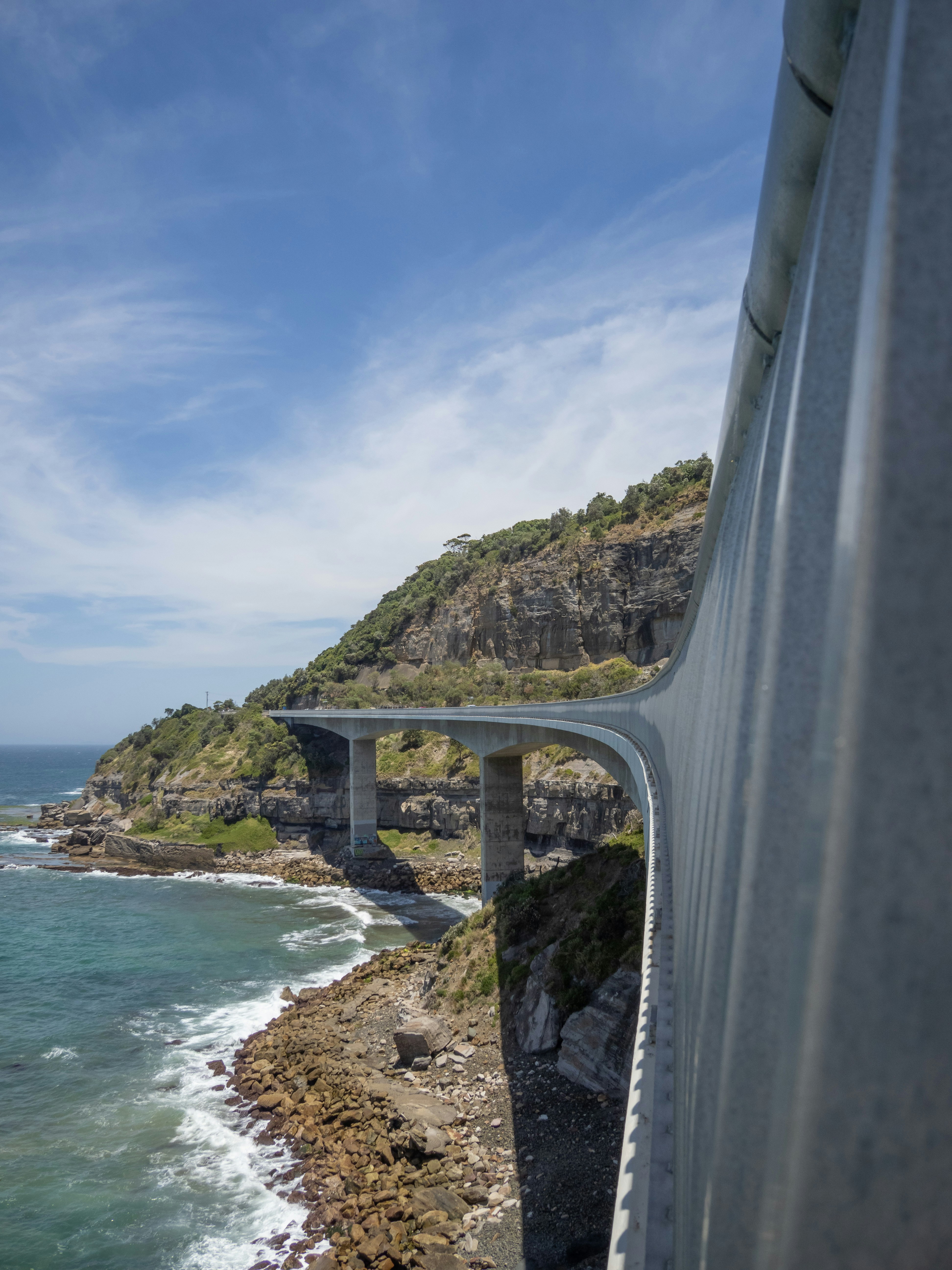 Coastal Bridge Spearheading the Cliff