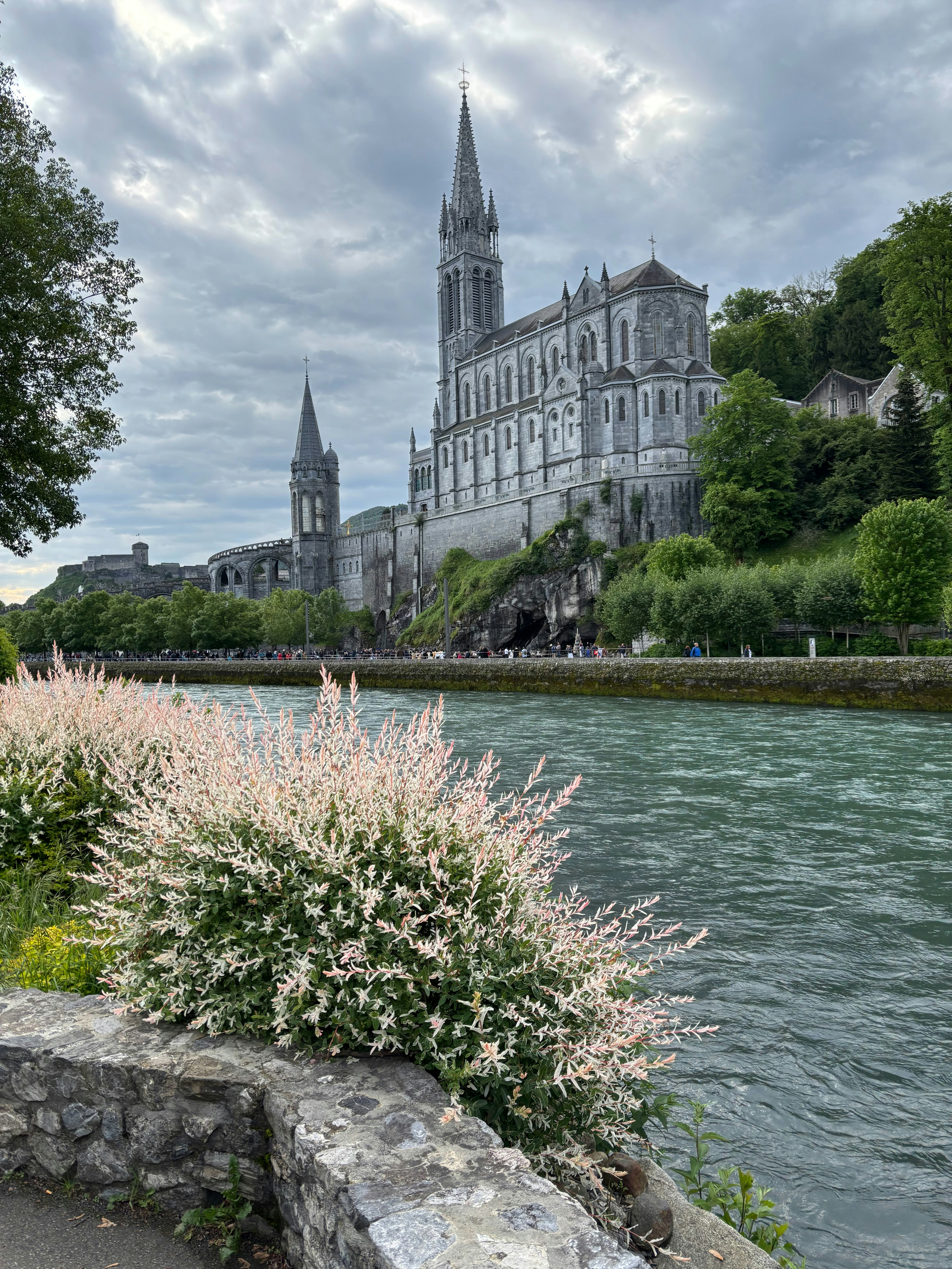 Mont Saint-Maclou: A riverside vantage of a Gothic abbey
