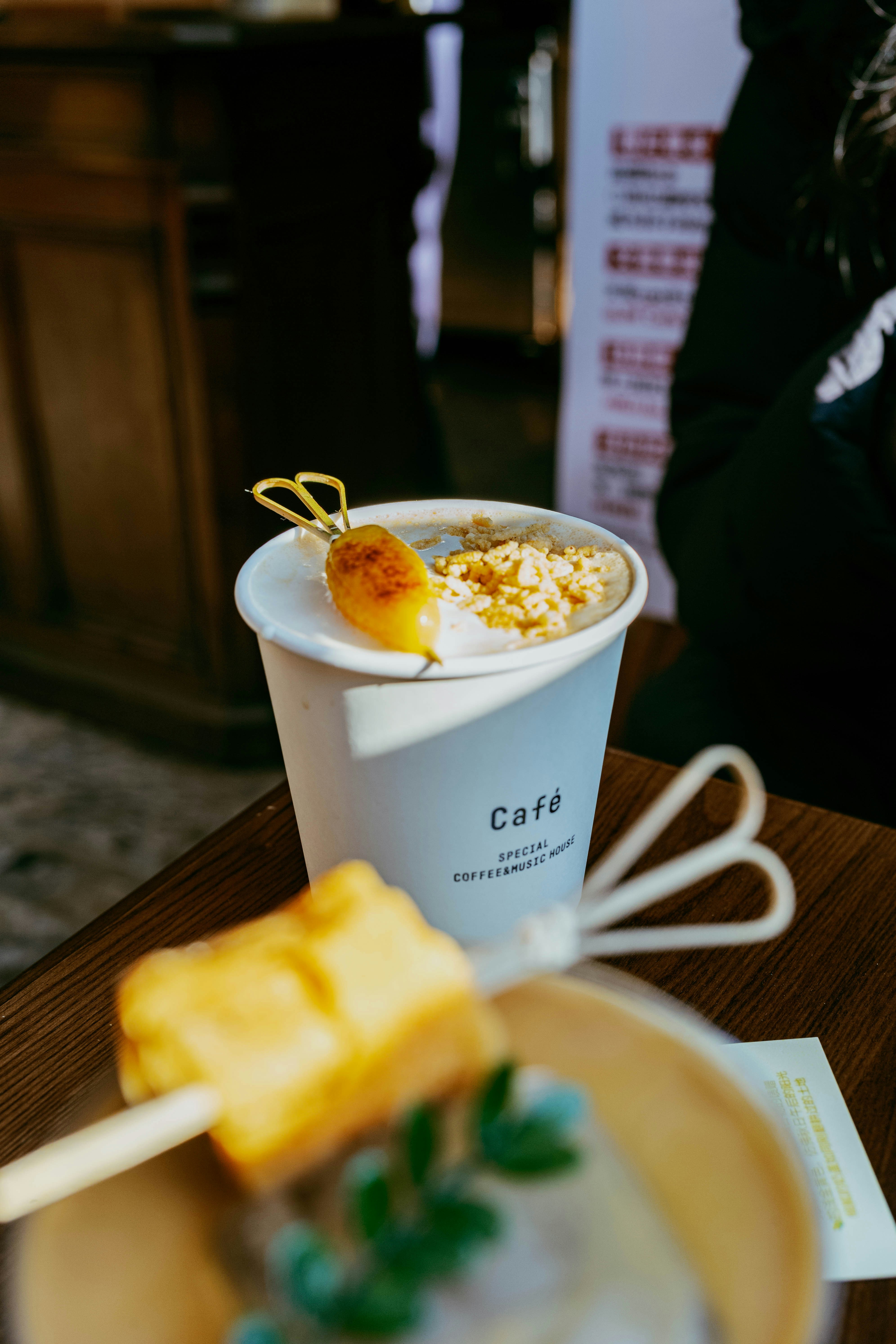 Golden Delights at a Cozy Café