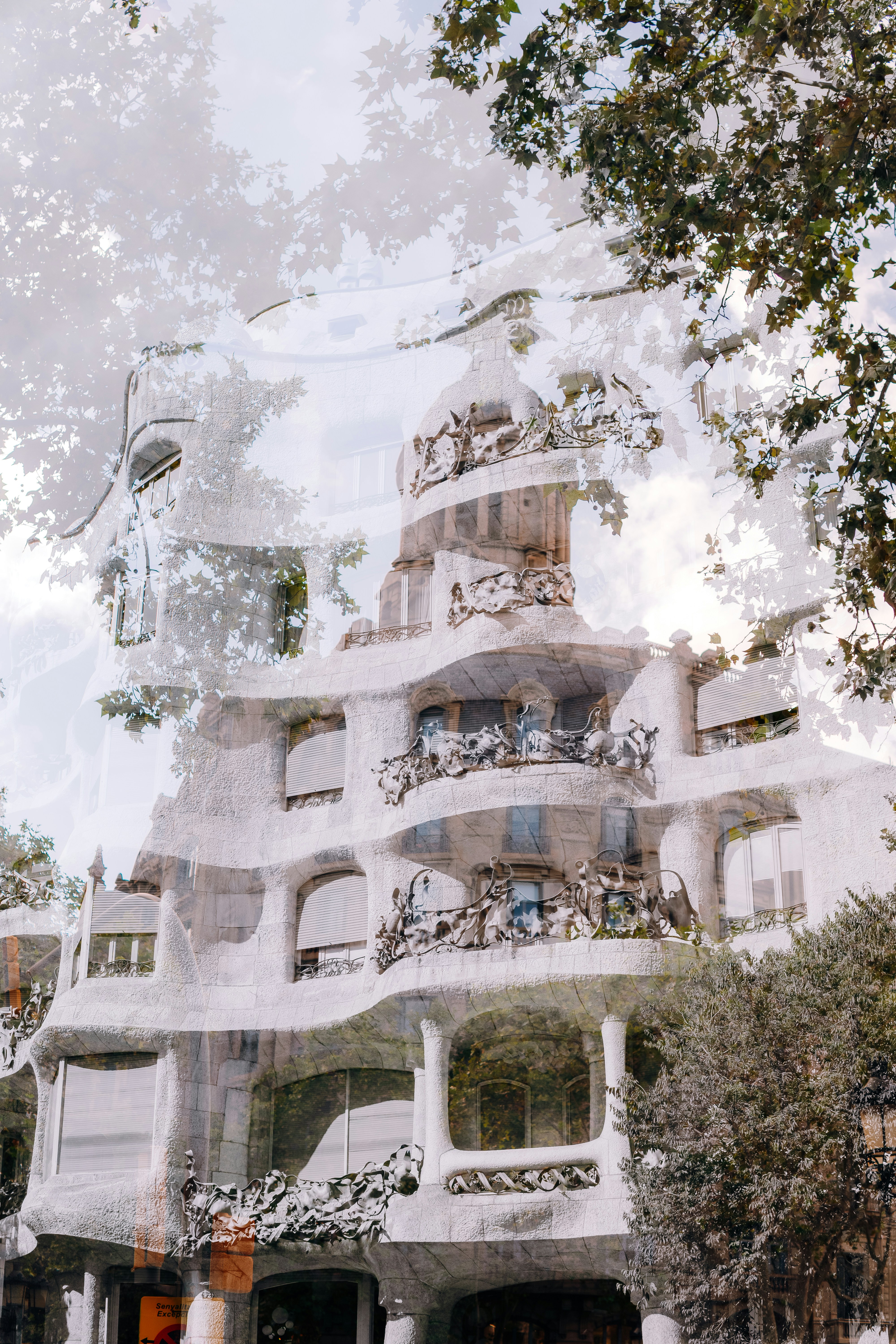 Facade Ghost: The Dappled Dance of Architecture and Light