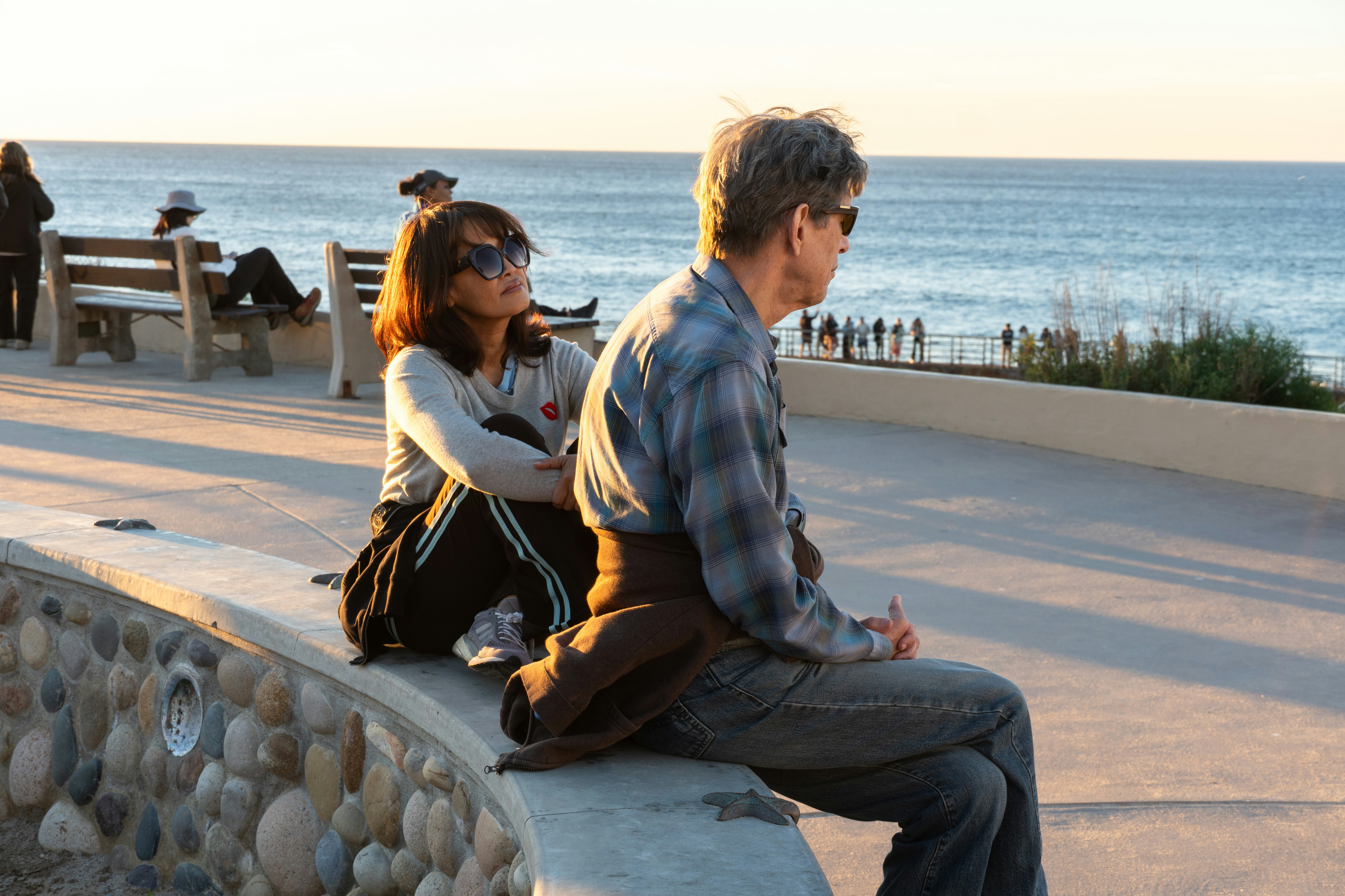 Quiet Moment by the Sea: A Bench-Side Conversation