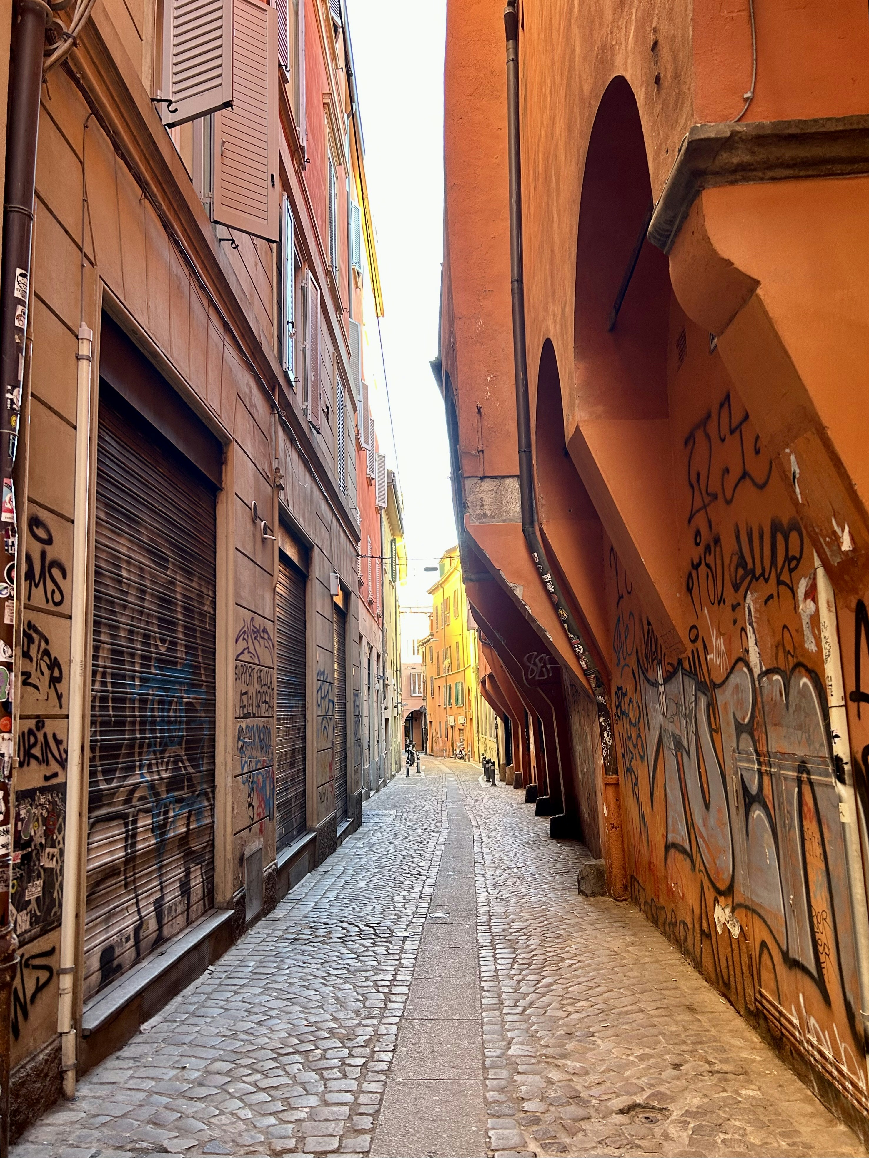 Sunlit Alleyway of Waiting Light