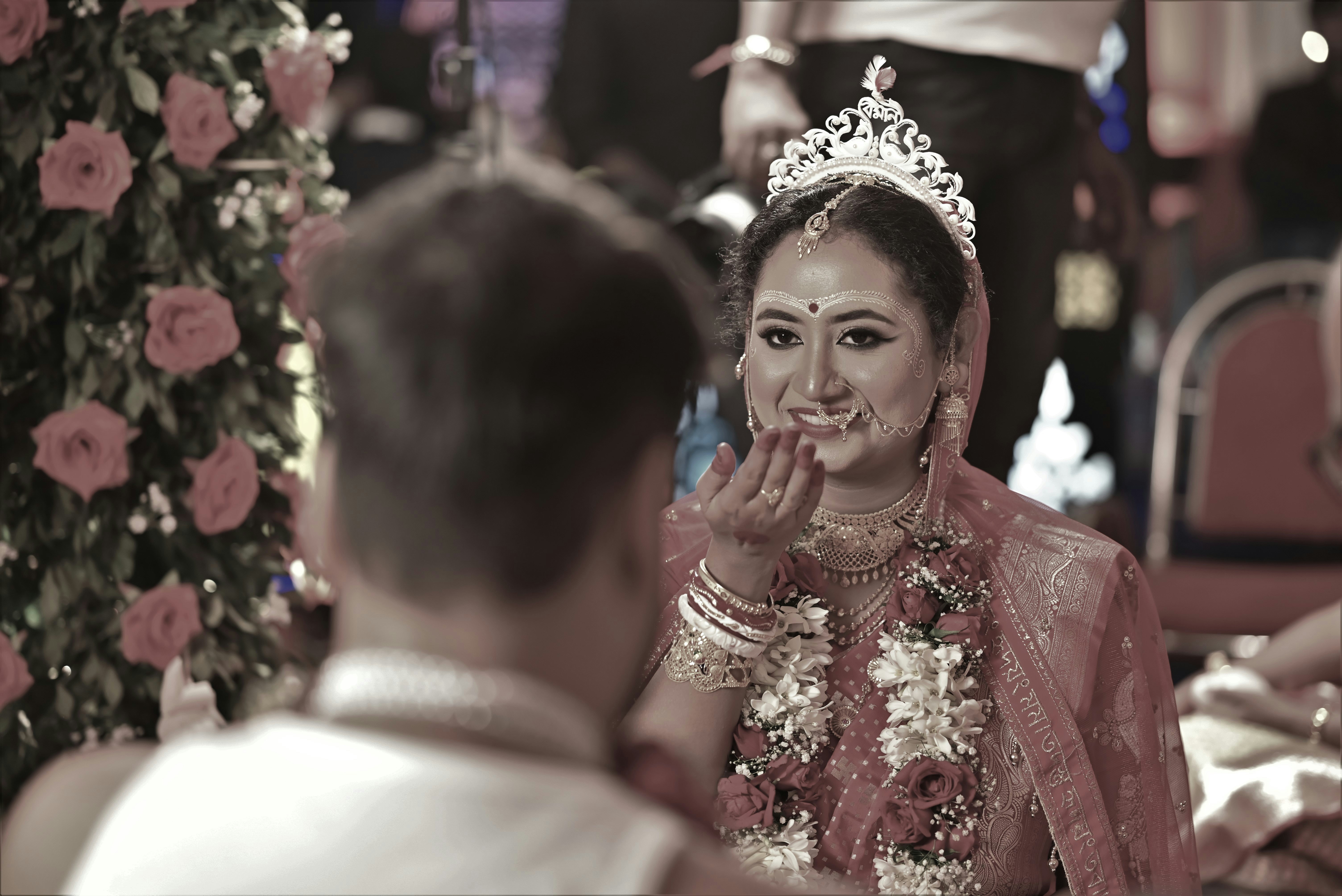 Bride's Subtle Smile in a Moment of Quiet Celebration