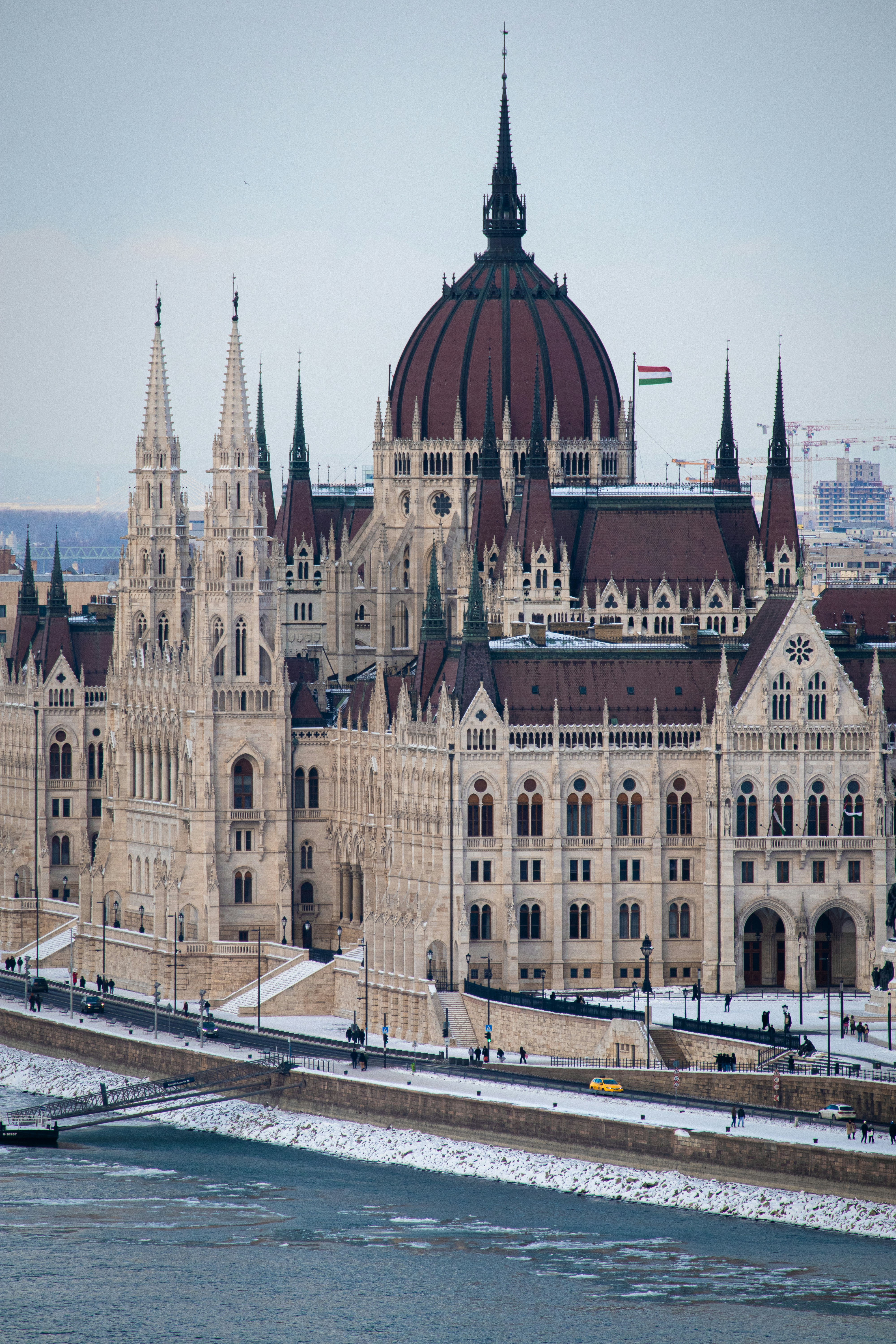 Budapest Parliament Across the Danube at Dusk