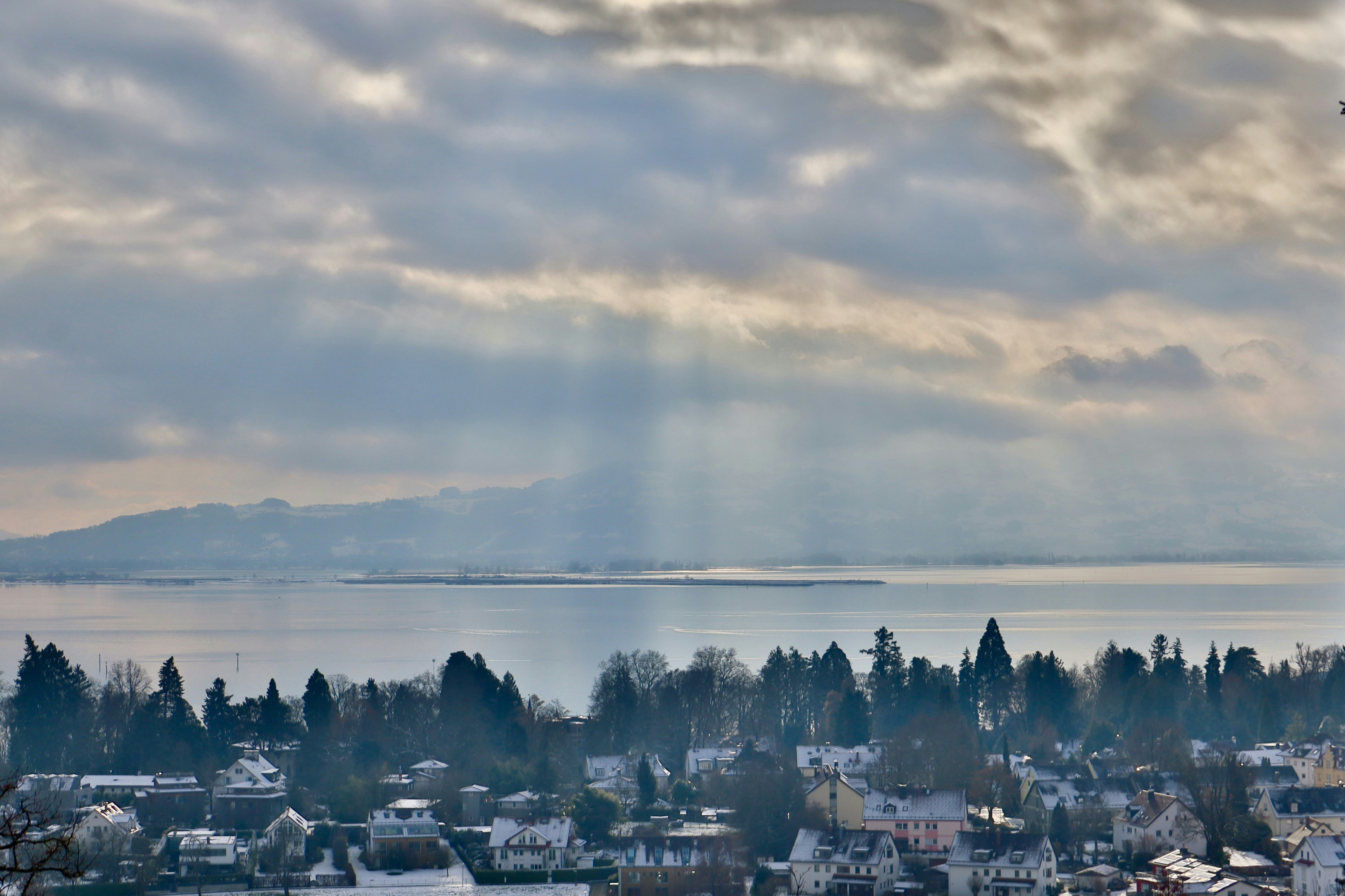 Sunbeams Through a Quiet Coastal Town