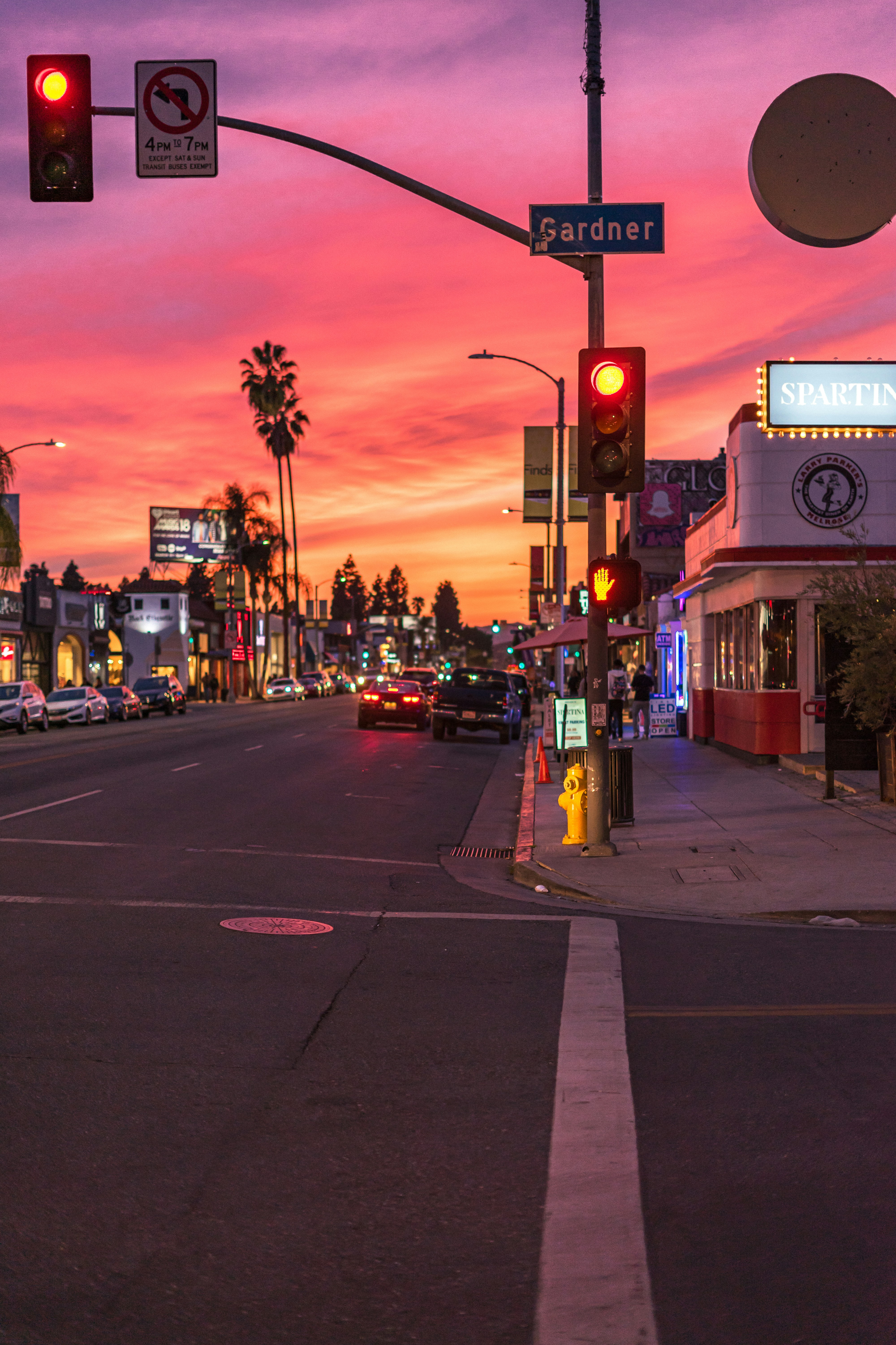 Sunset Crossing on Gardner Lane