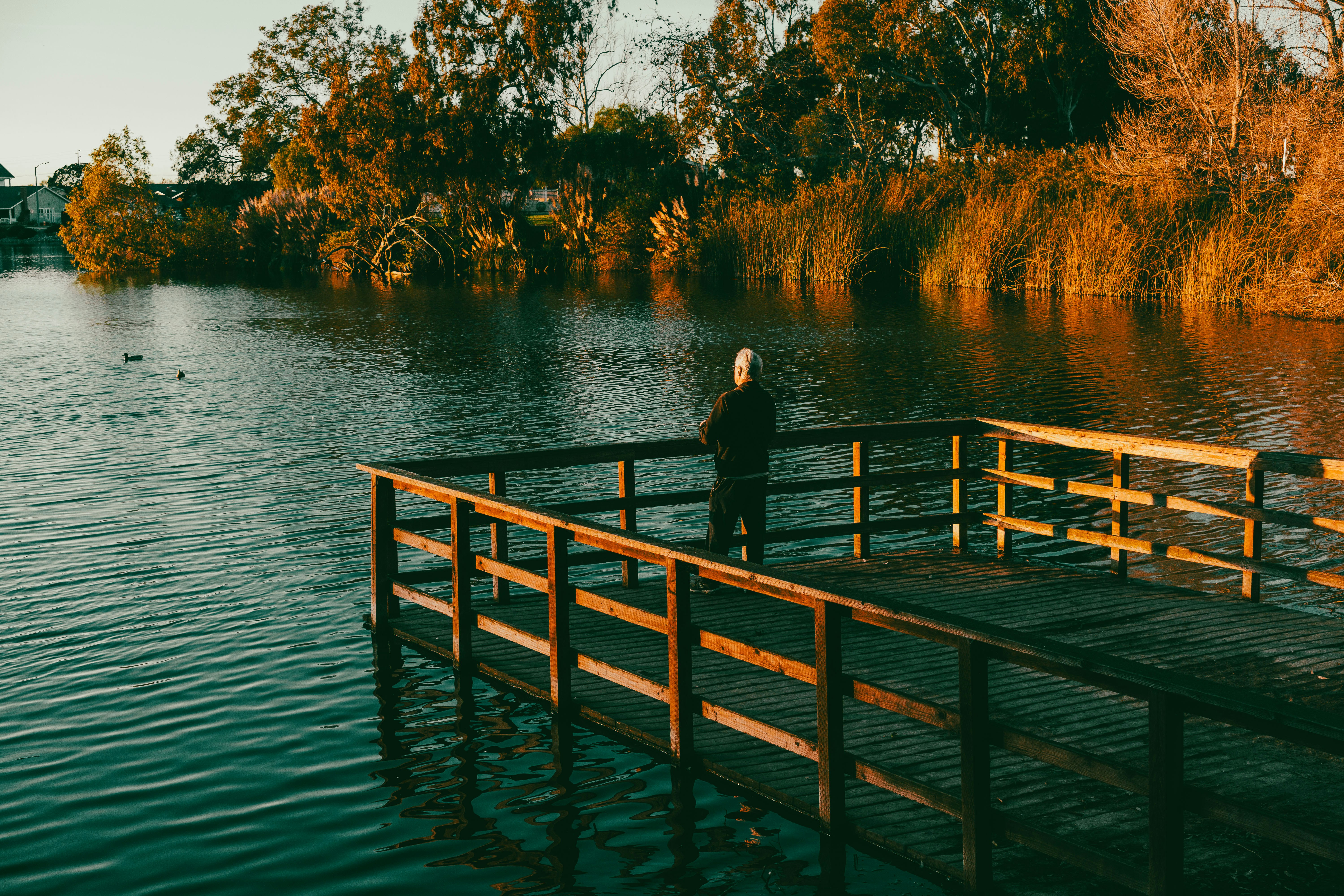 Solitary Figure at the End of the Pier