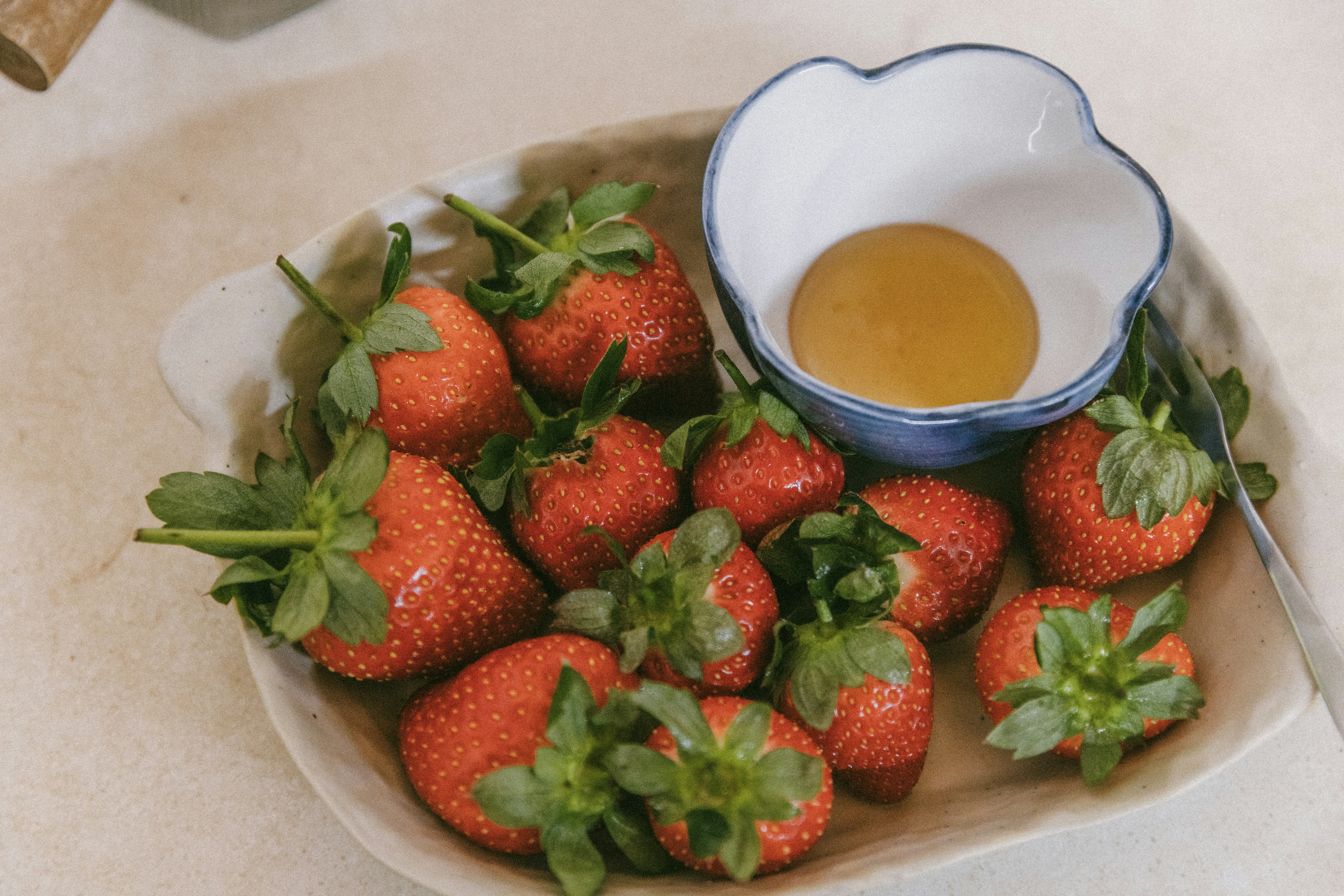 Strawberry Harvest in a Creamy Bowl