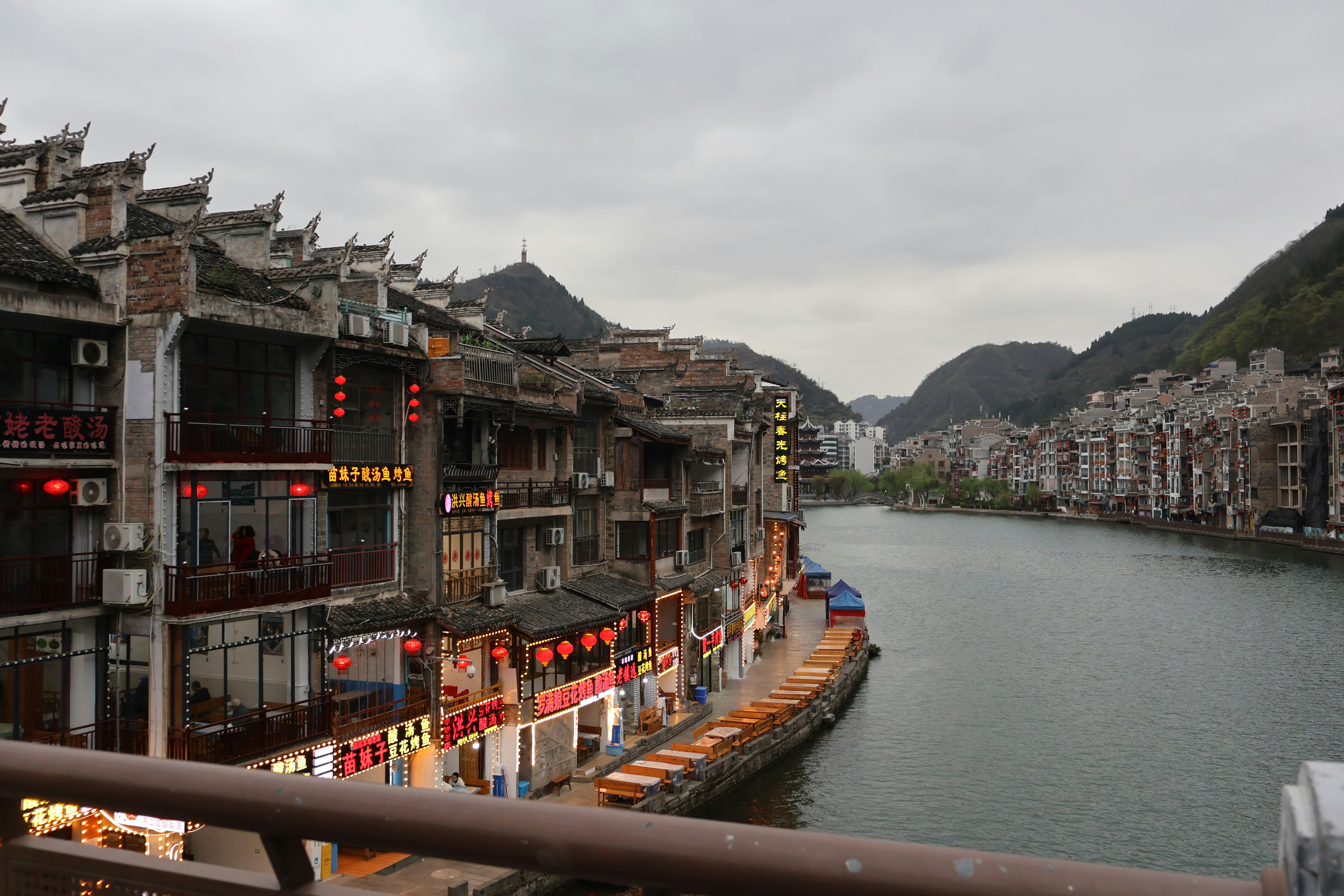 Livelihood by the Water: Lanterns lining the Old Riverside