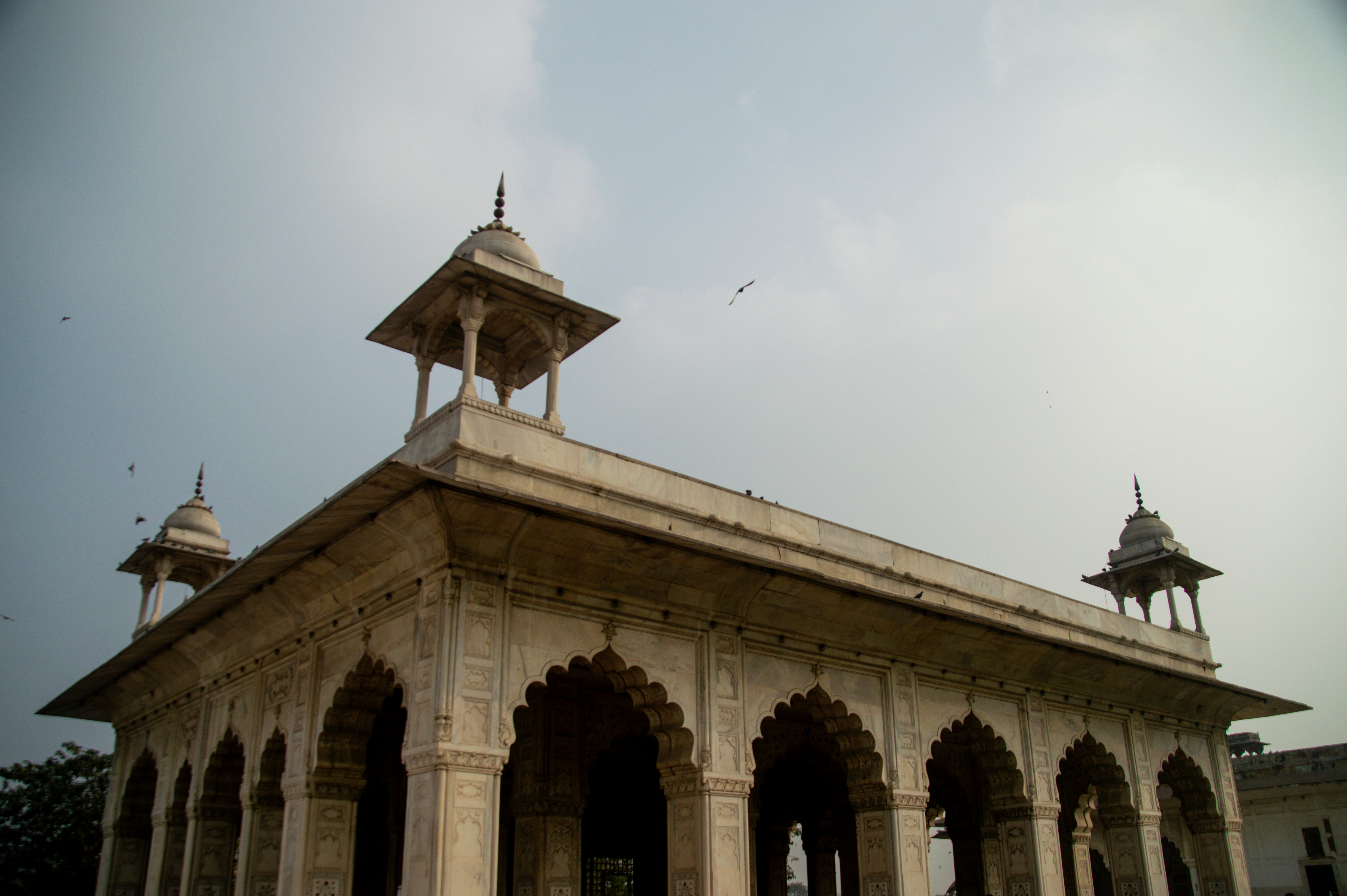 Arched Pavilion Under a Skyward Dome