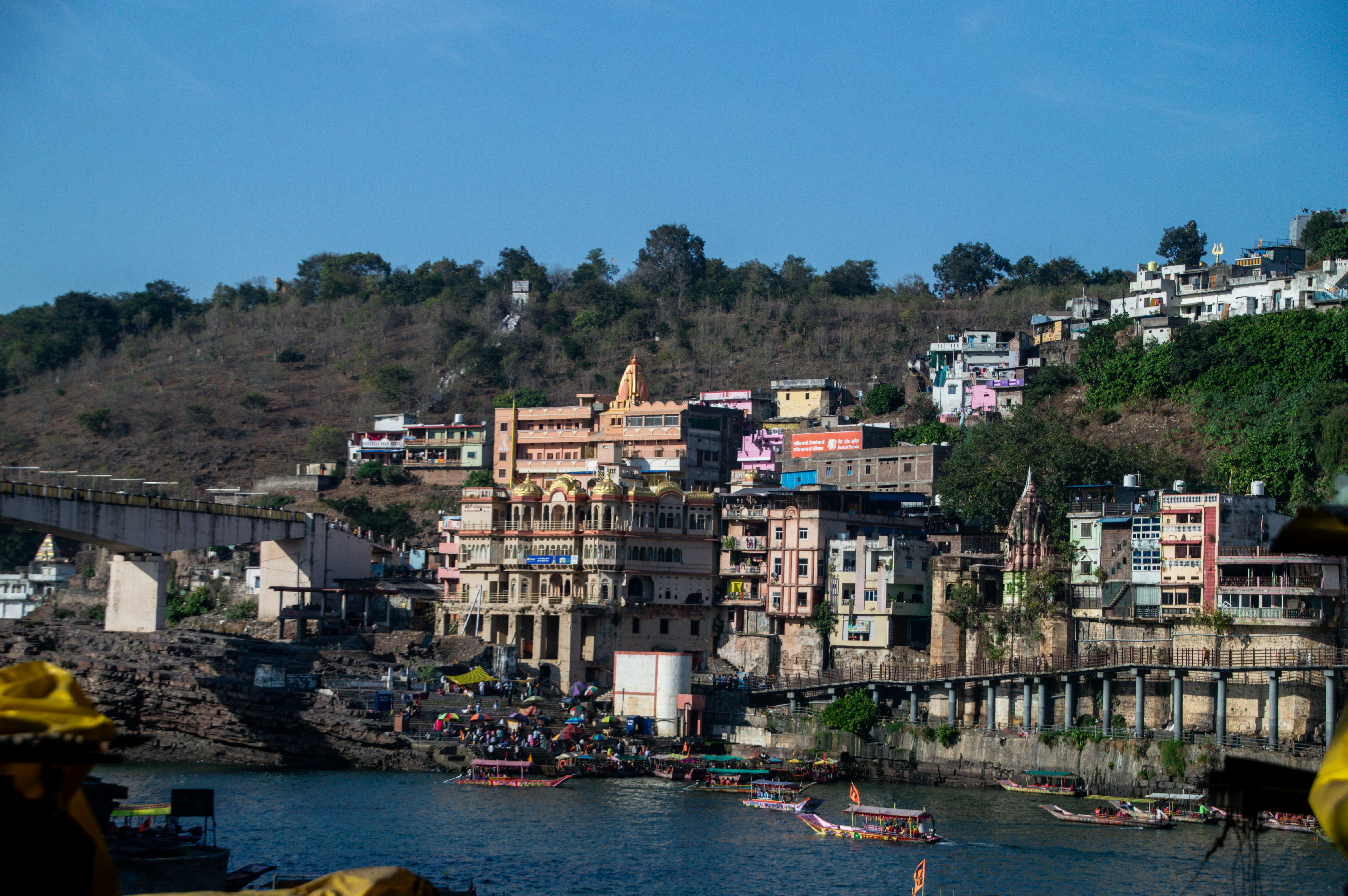 Riverside Staircase Village: Colors of a Hill Town by the Ganges