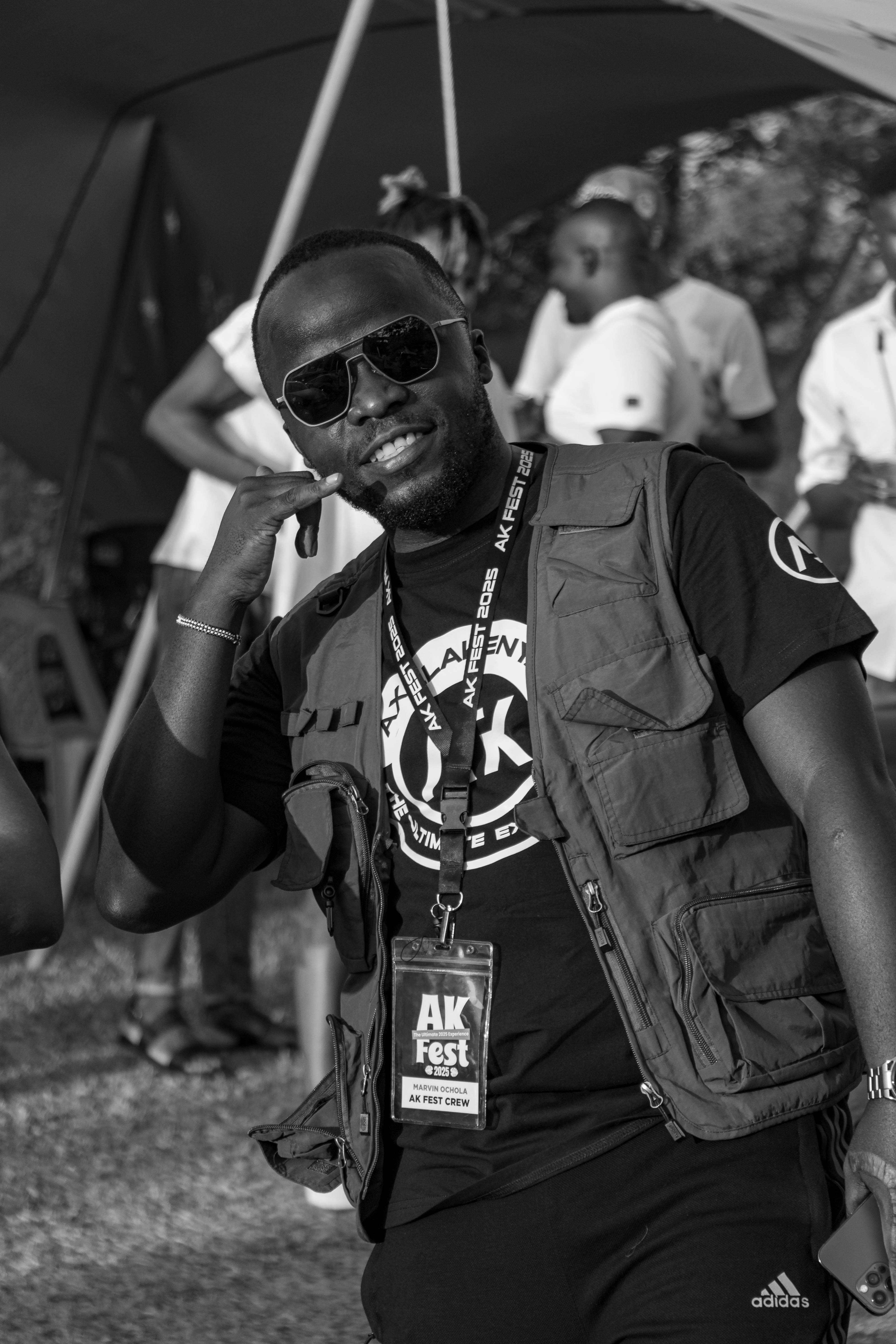 Crew Portrait at AK Fest: Confidence Under Sunglasses