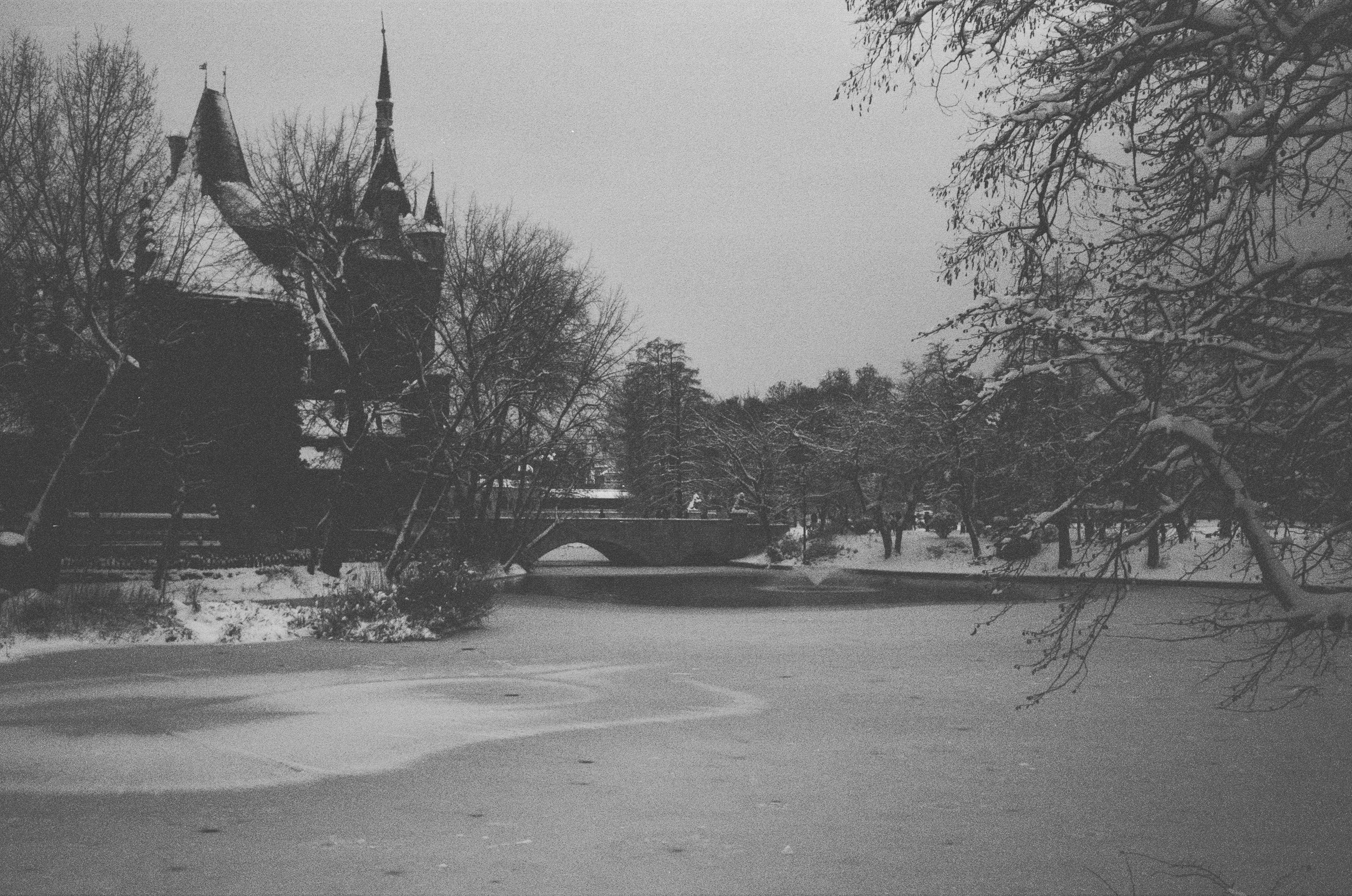 Wintertime in Budapest shot on FOMAPAN 100