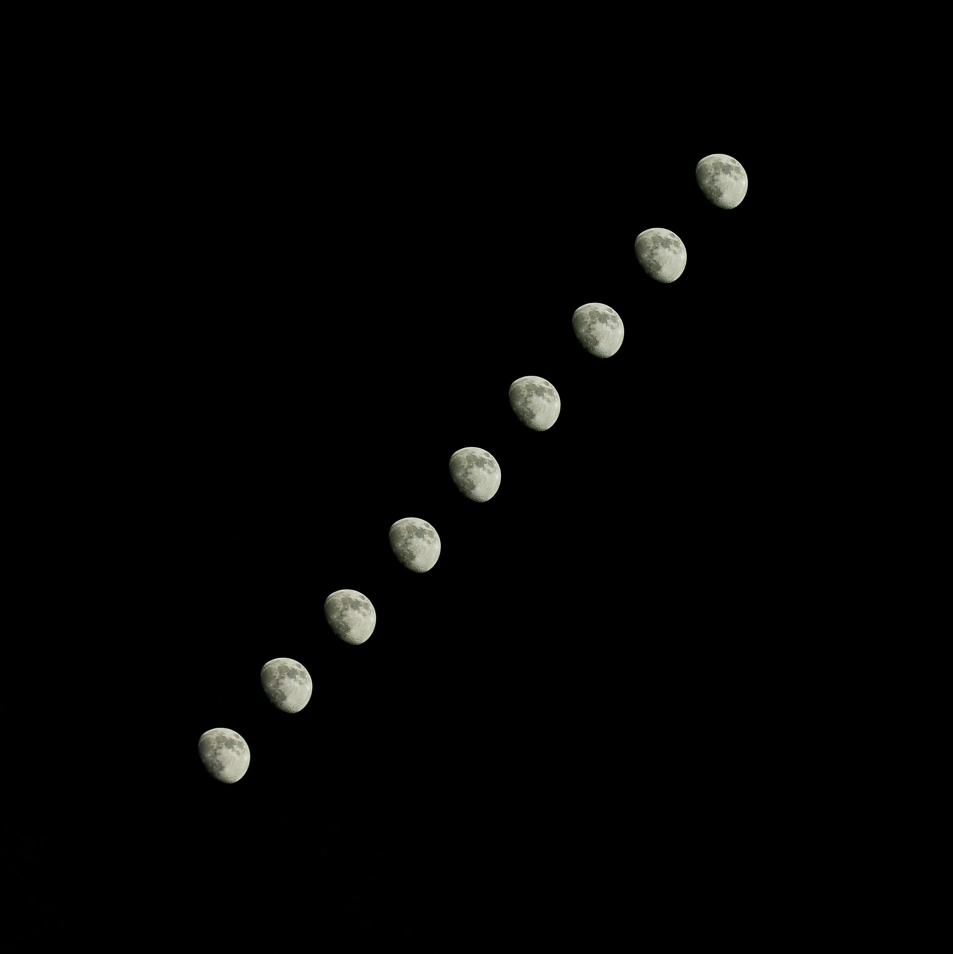 Moon Phases in a Quiet Arc