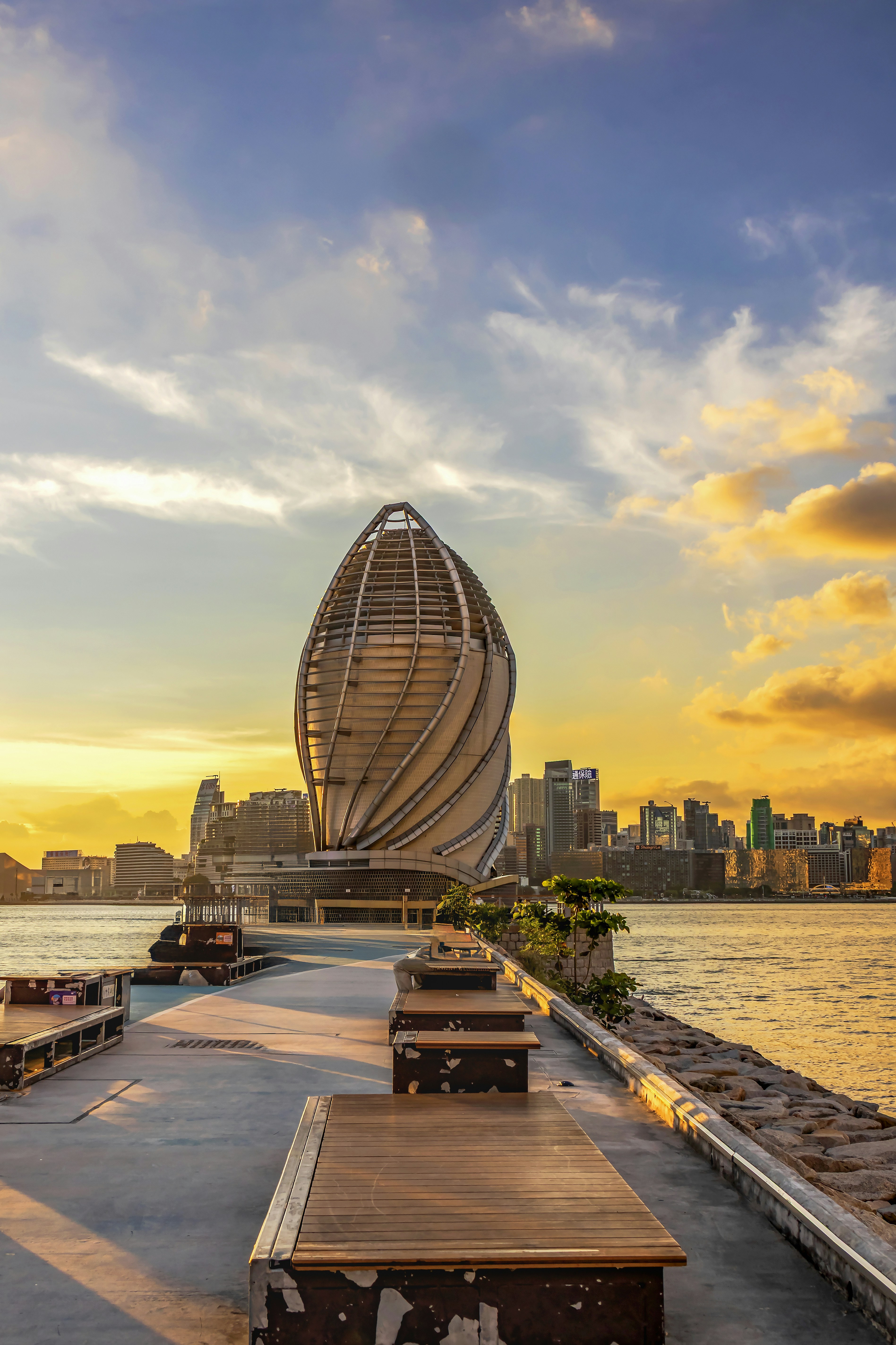 Golden Sunrise at the Waterfront Pavilion