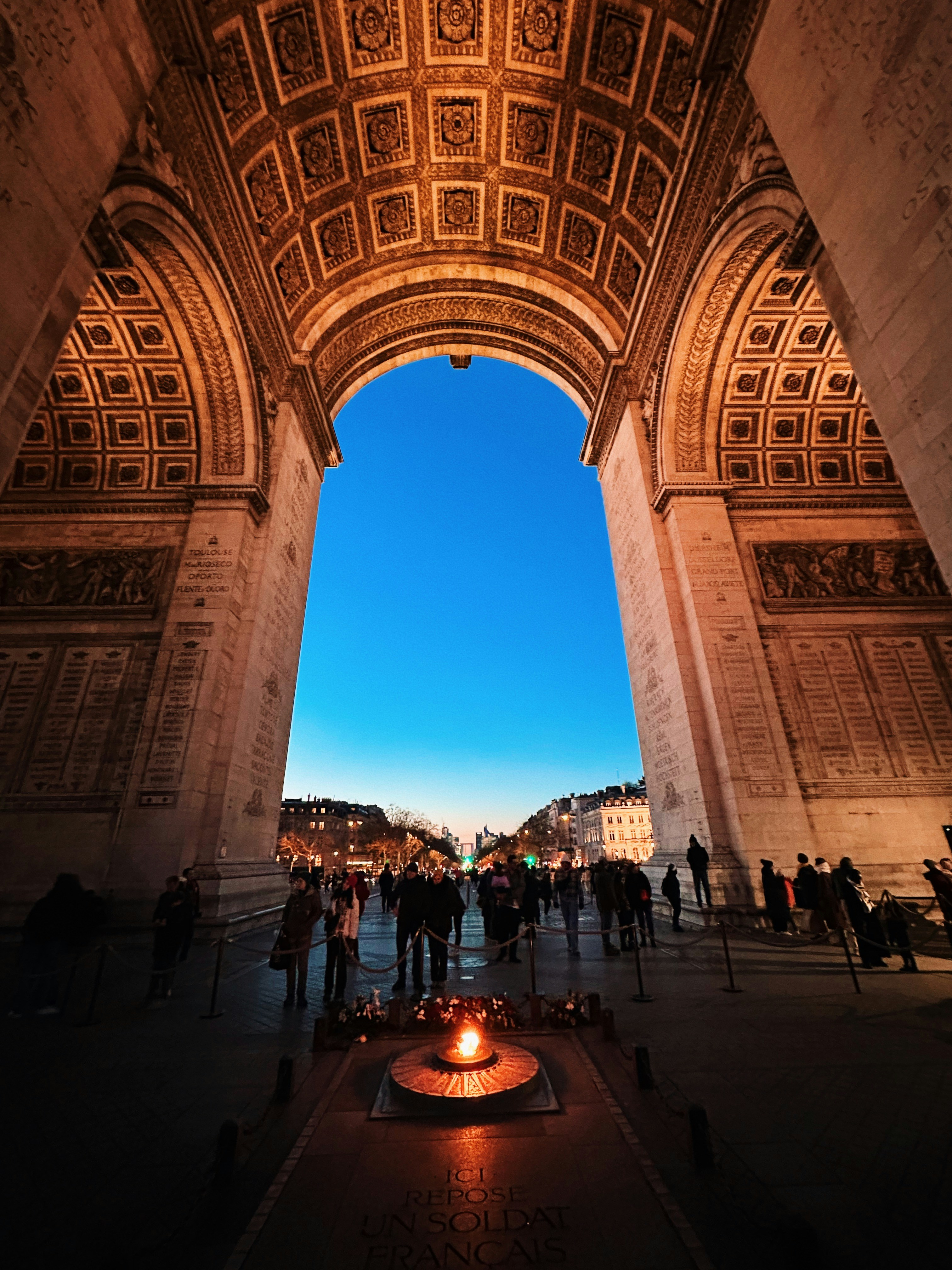 Arcade of Light: People Beneath the Grand Arch