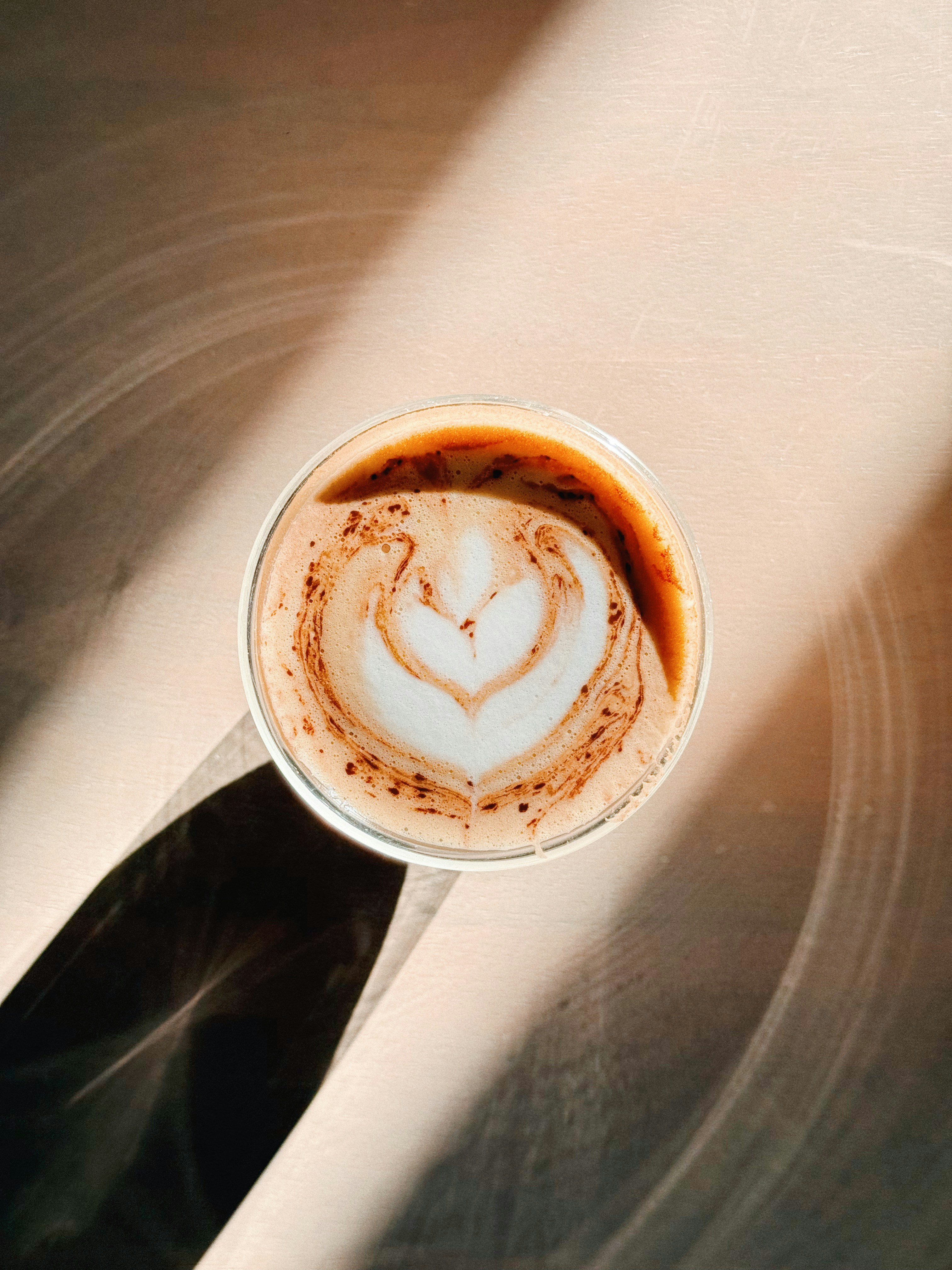 Cup of Cocoa in Corner Light with Heart-shaped Foam