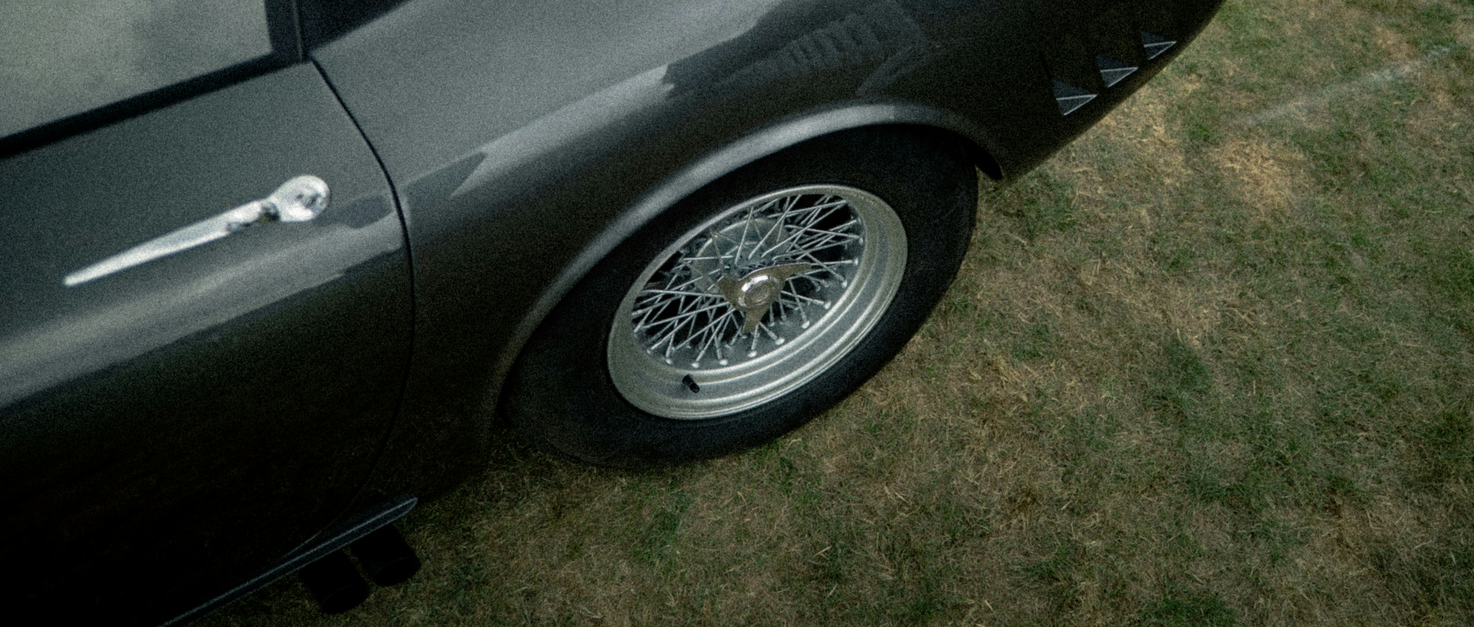 Classic Ferrari Vintage Sports Car at Outdoor Car Show