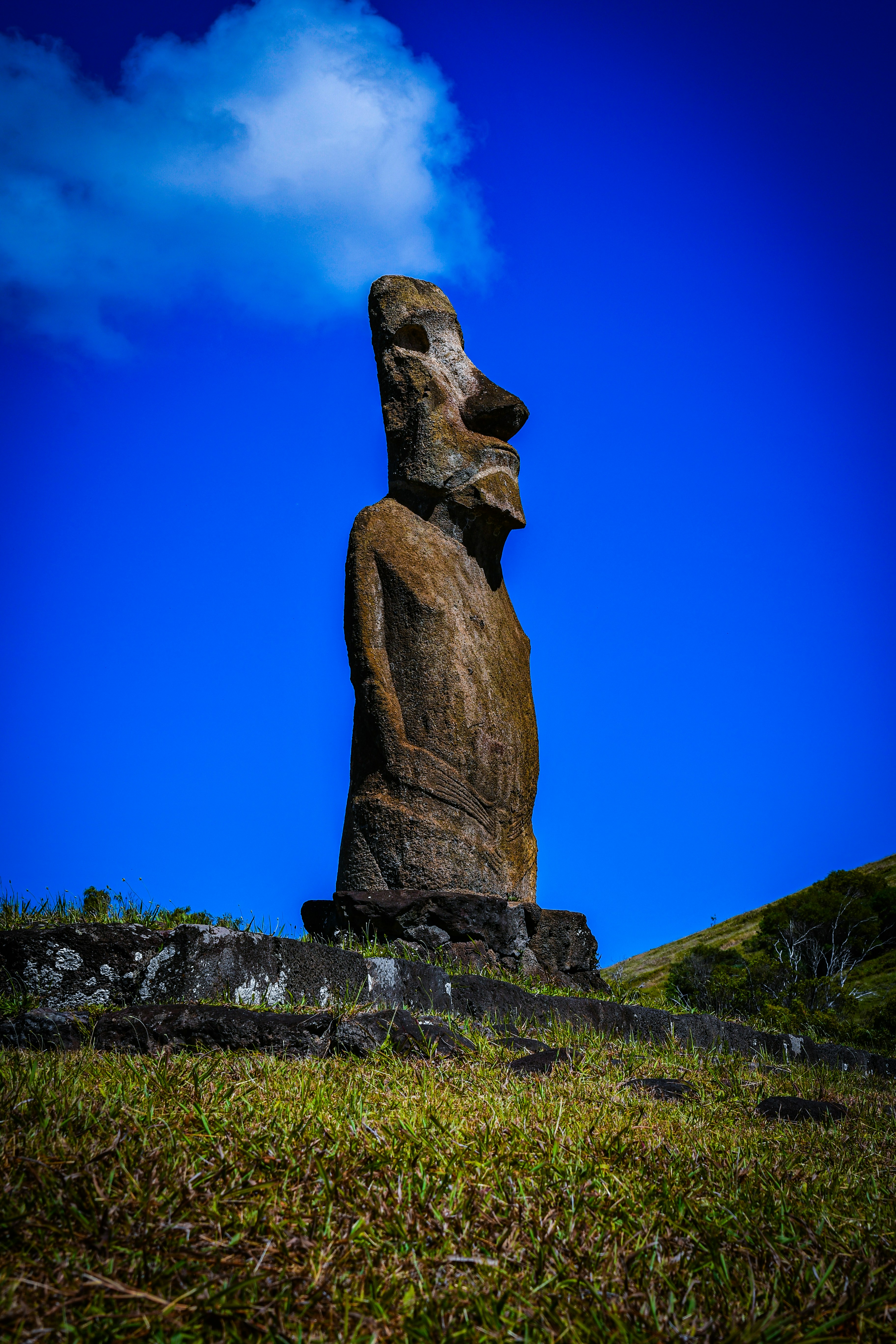 Stone Sentinel under a Cerulean Sky