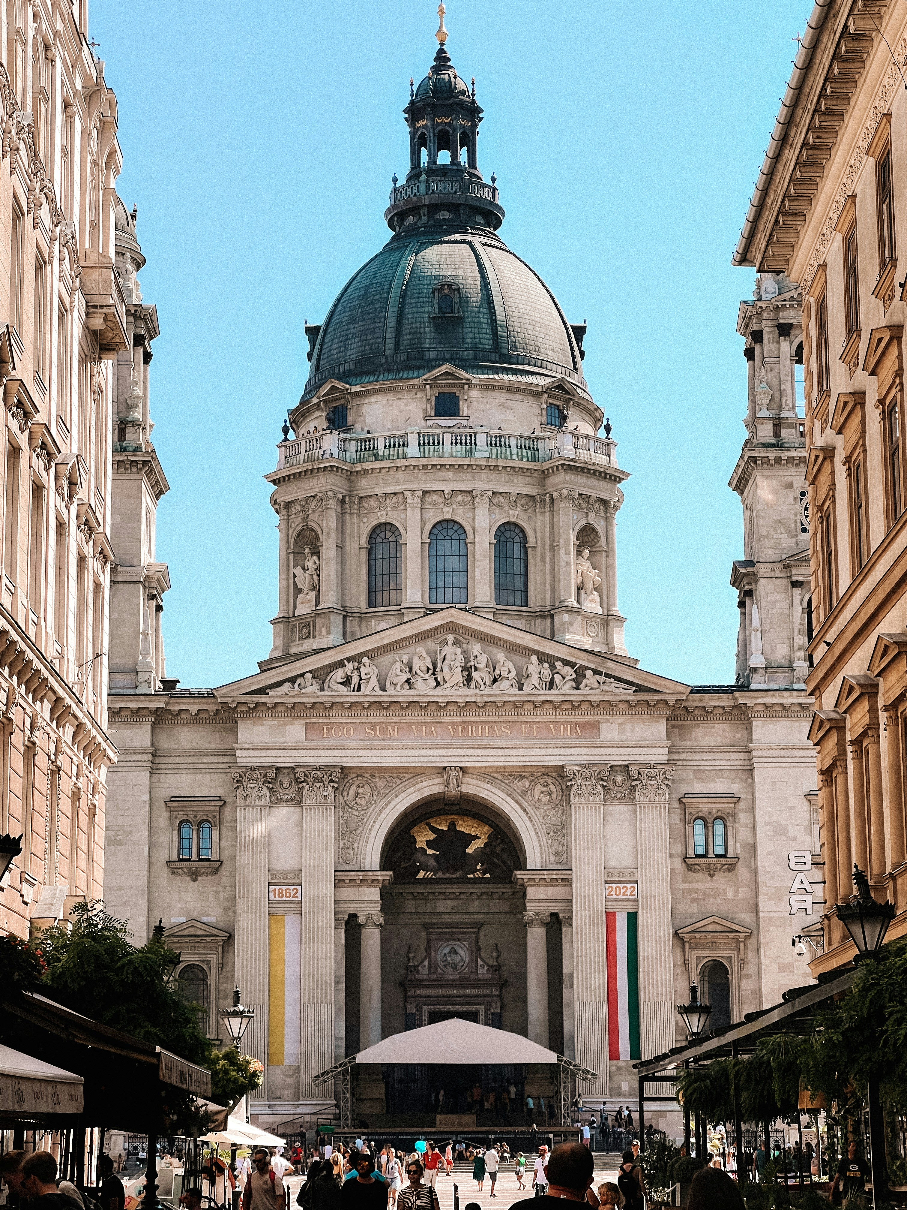 Dome over the Baroque Facade: Cathedral Court in Crispy Light