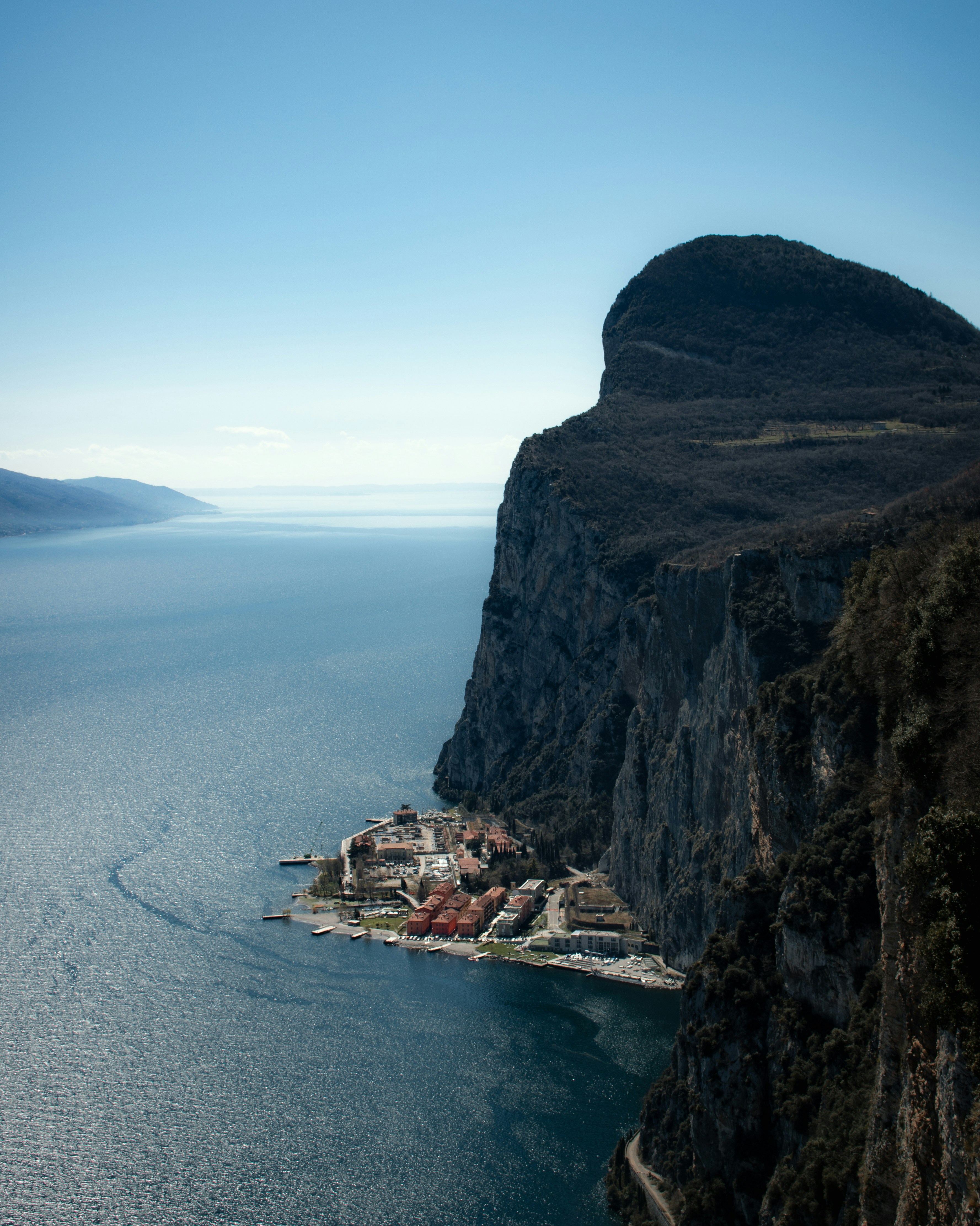 Cliffside Monastery Nestled Along a Calm Aegean