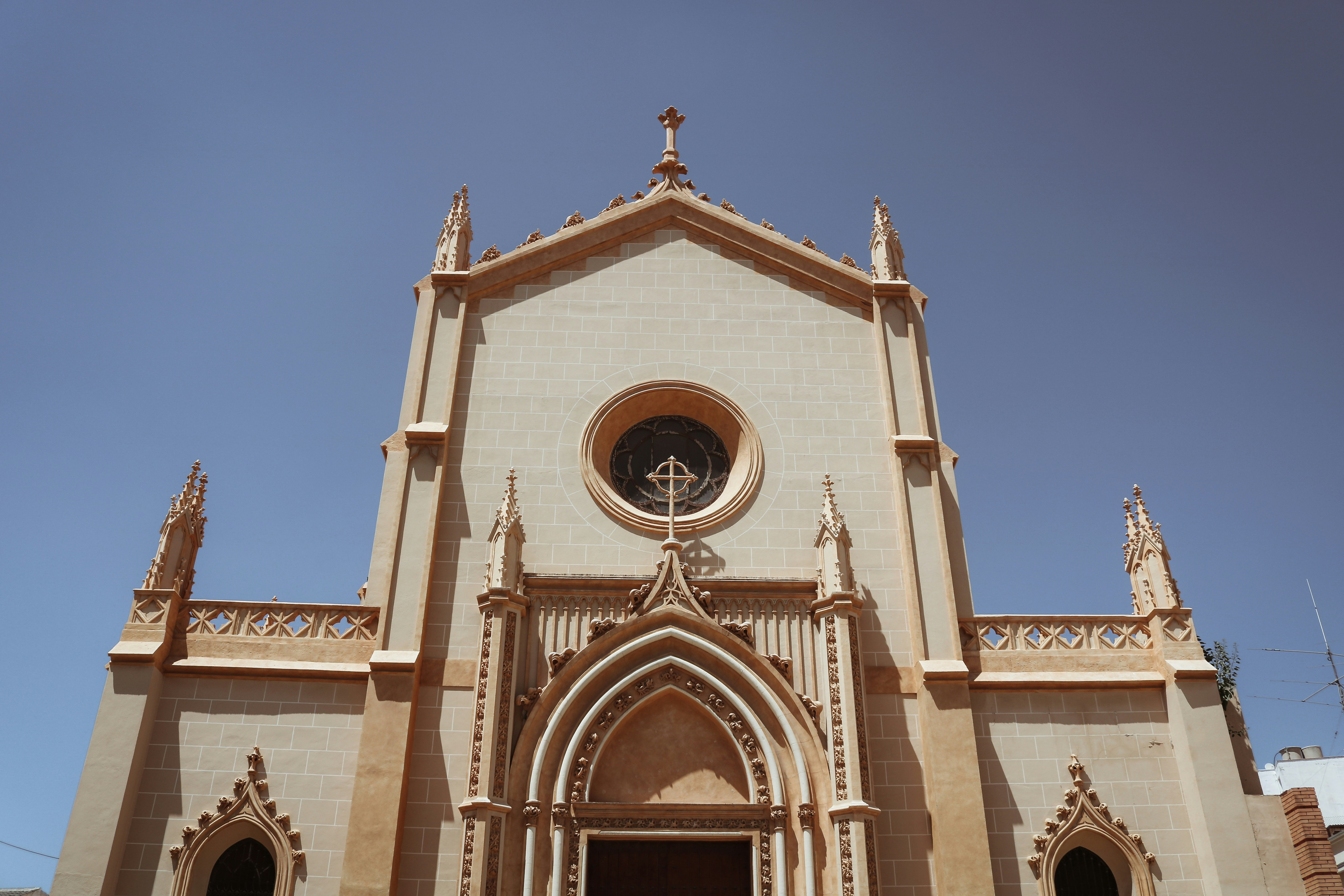 Gothic Rose at Dawn: The Basilica's Central Portal