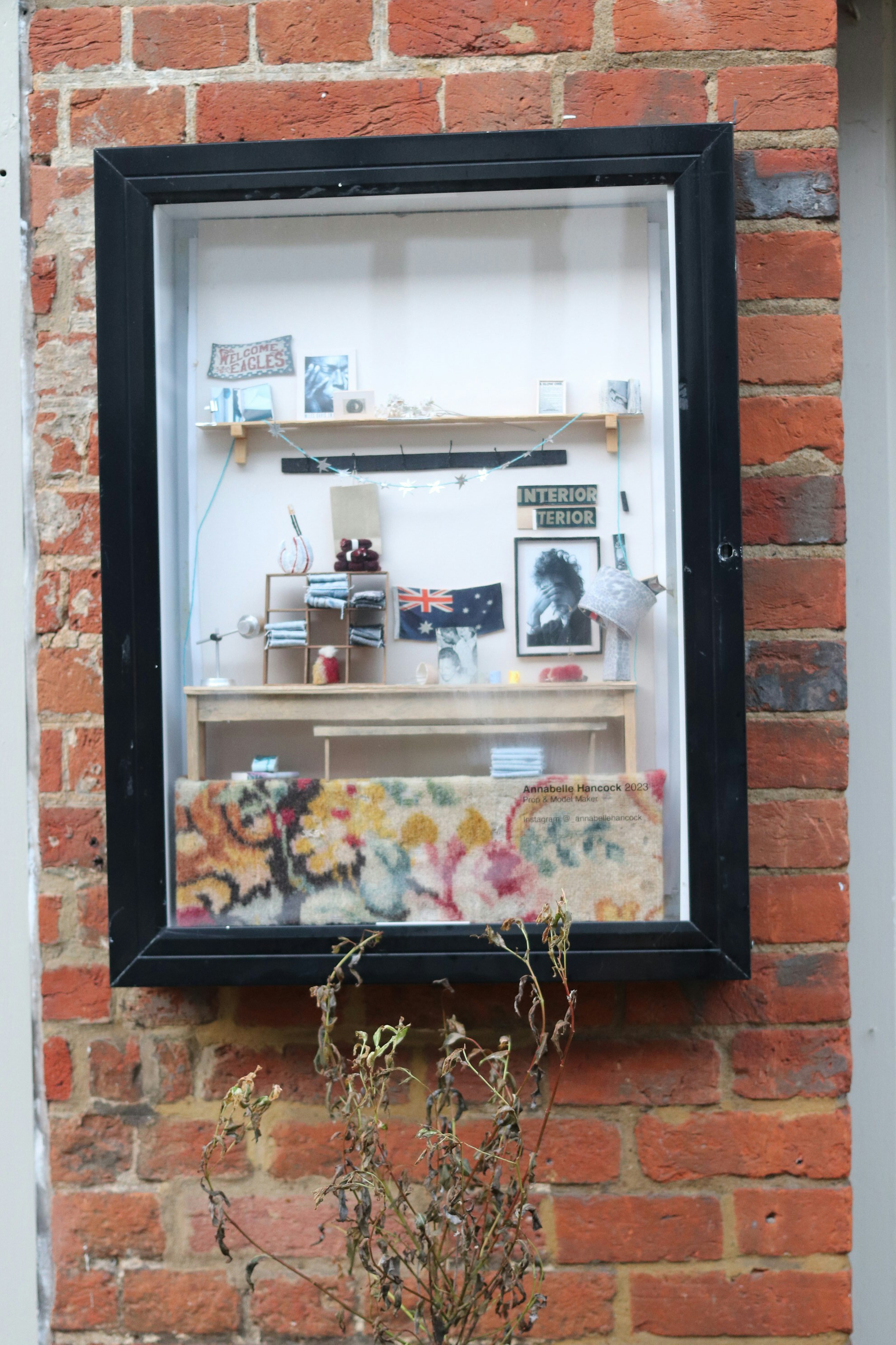 Windowcase of Whimsy: A Brick-Frame Miniature Scene