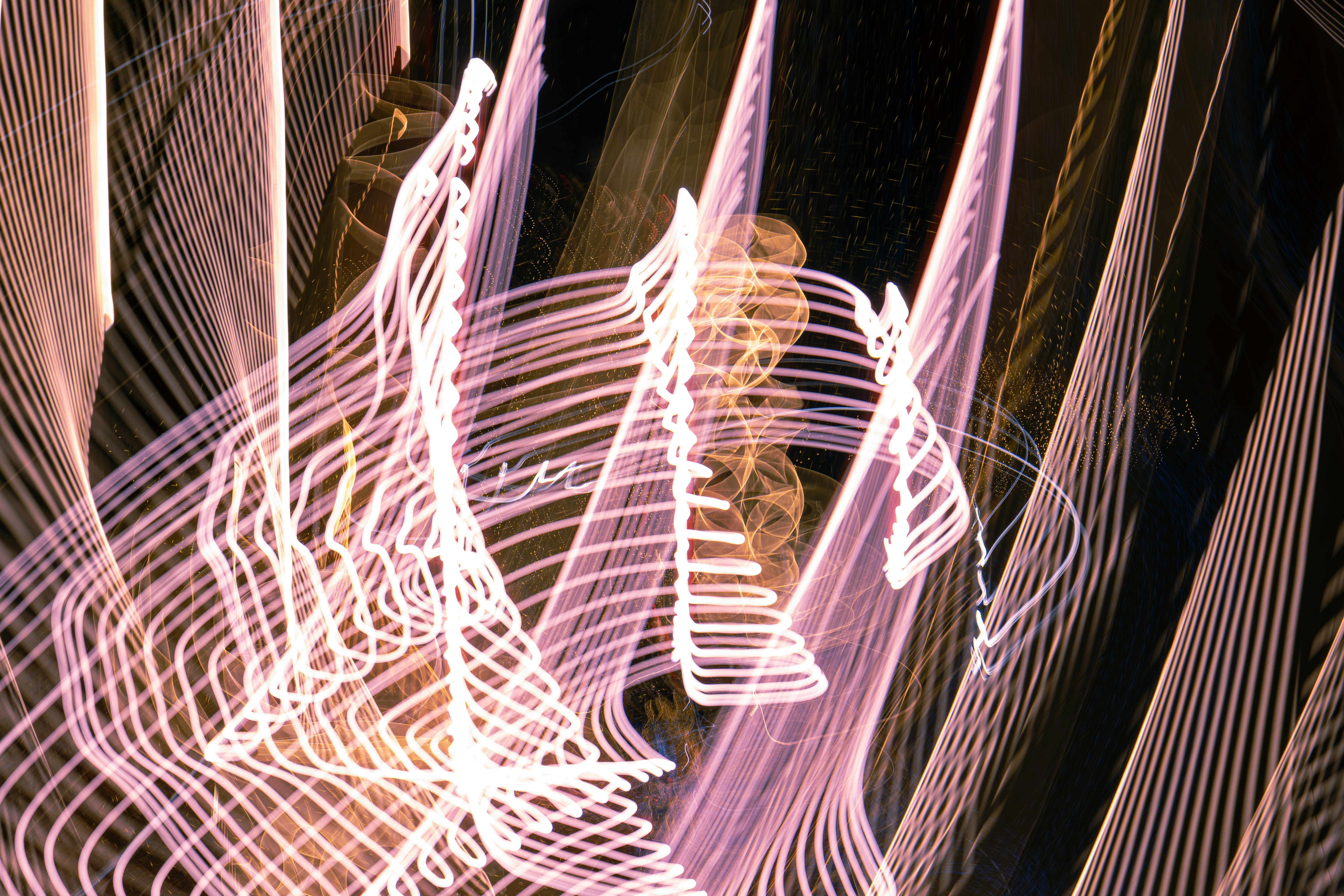 Neon Whirl: A Moment of Light Sketches