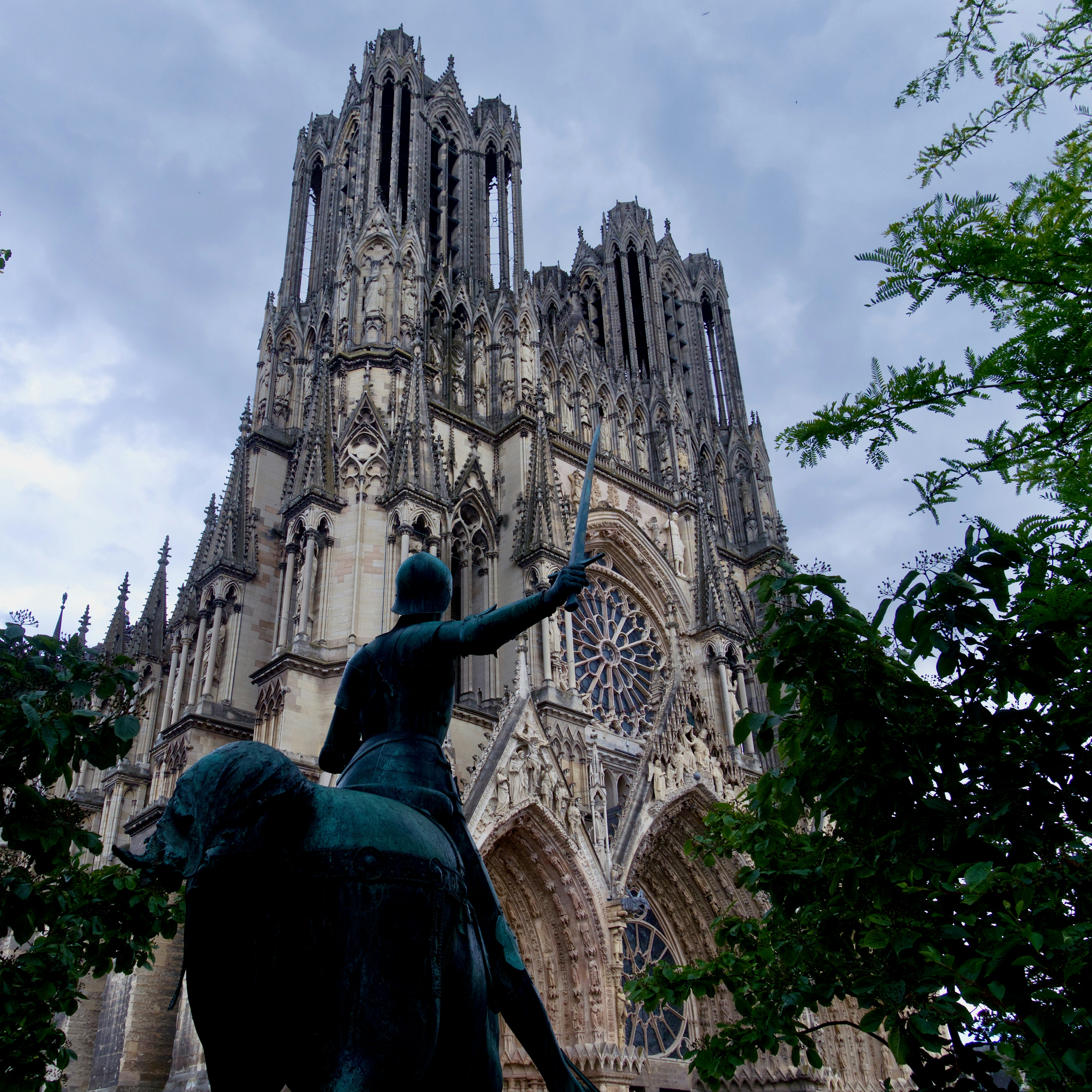 Sword of Faith: A Knight on Stadth Church Facade