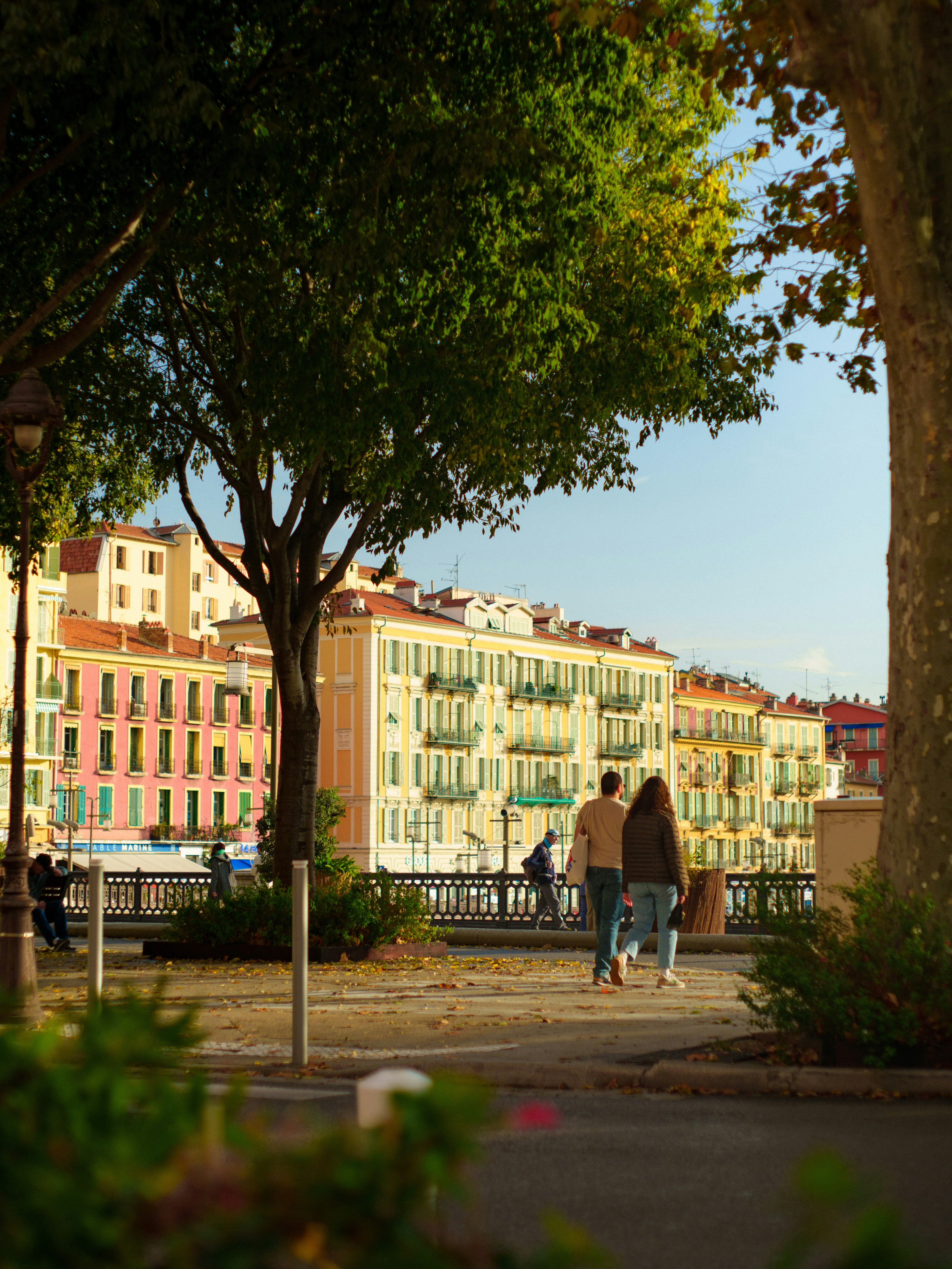 Pastel Riverside Promenade Under a Canopy of City Light