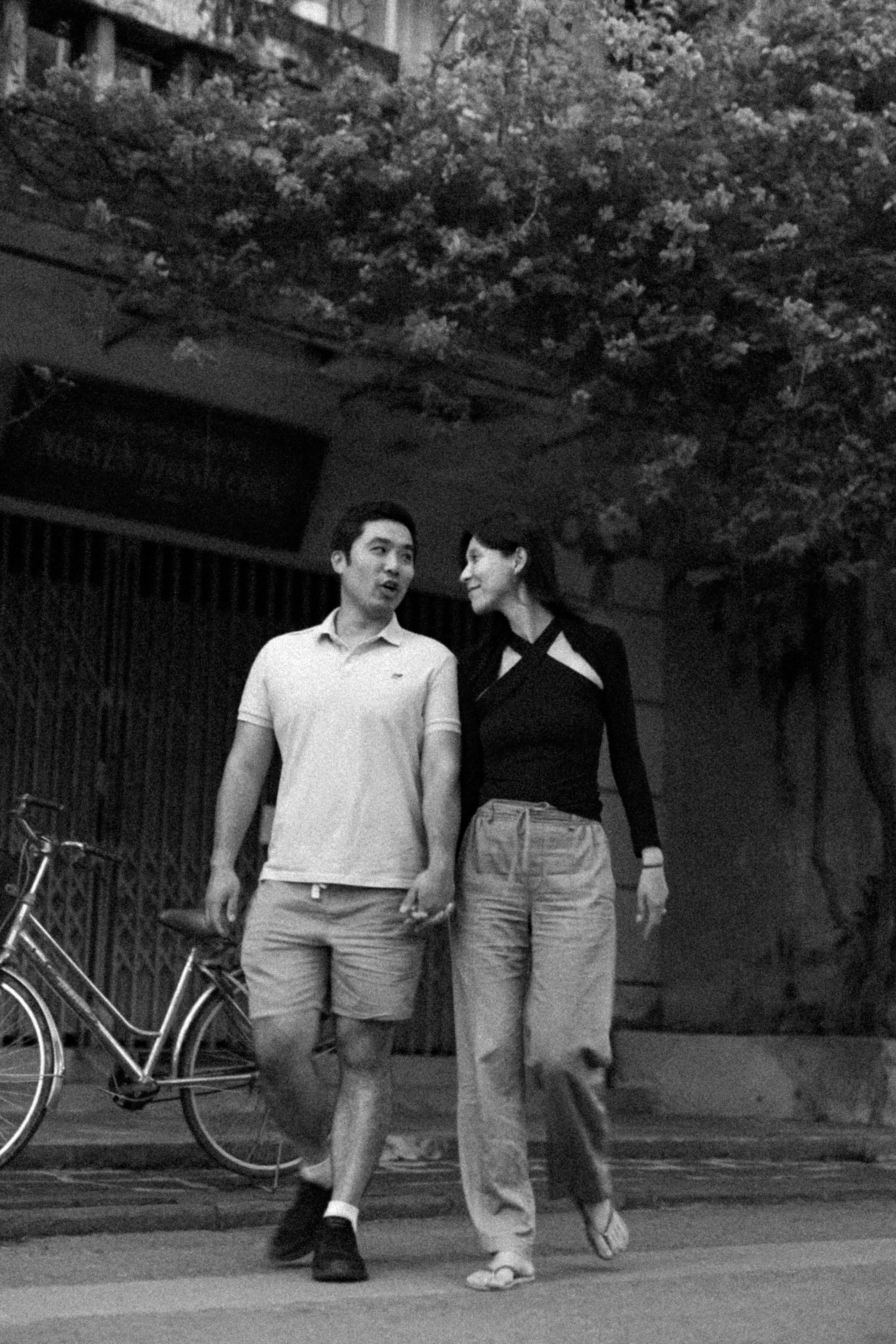 Walking Between City Shadows