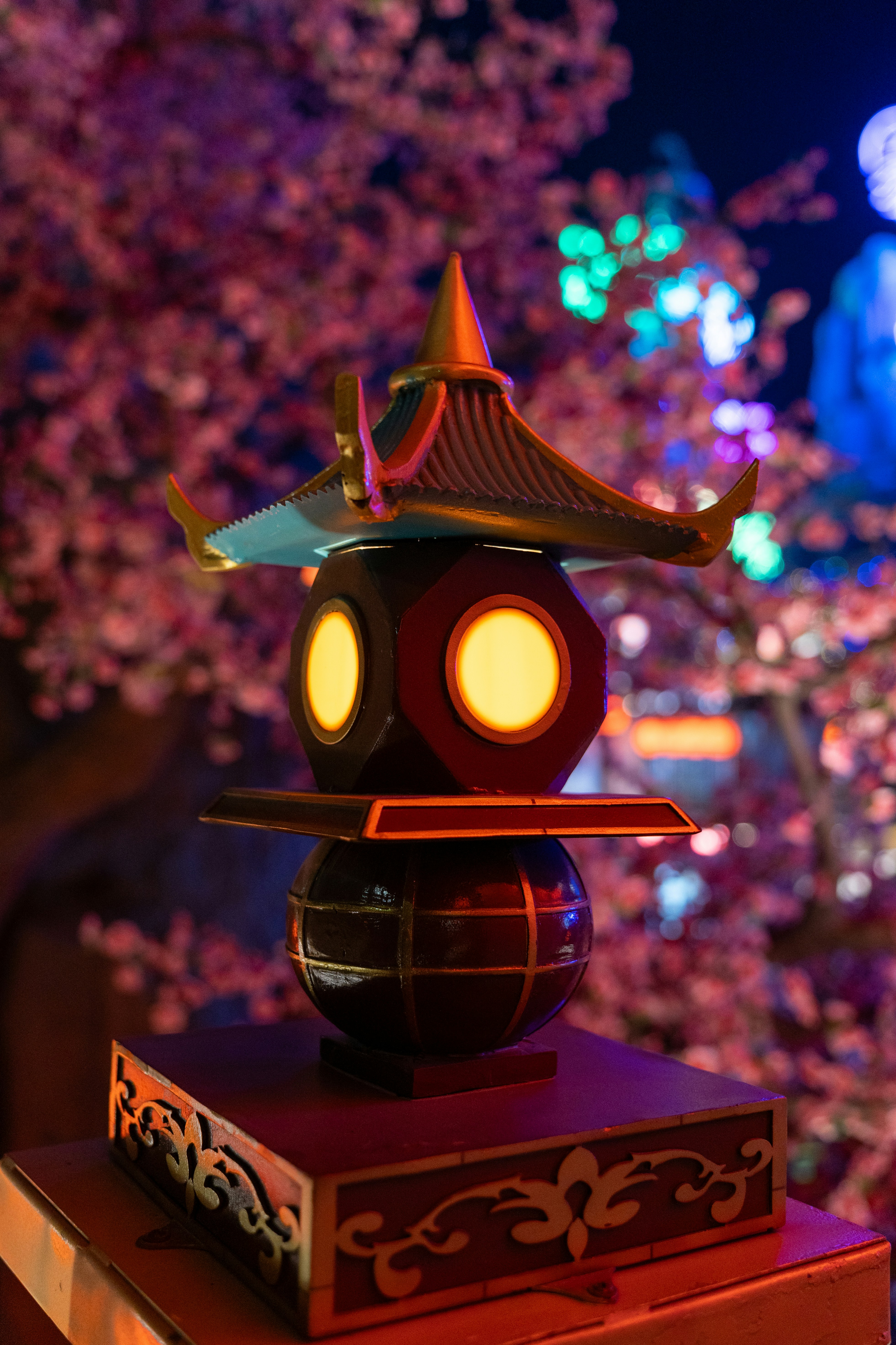 Lantern Guardian: A Mystic Lantern on a Painted Night