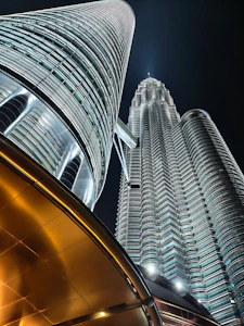 Toward the Sky: Twin Towers Reaching for Night