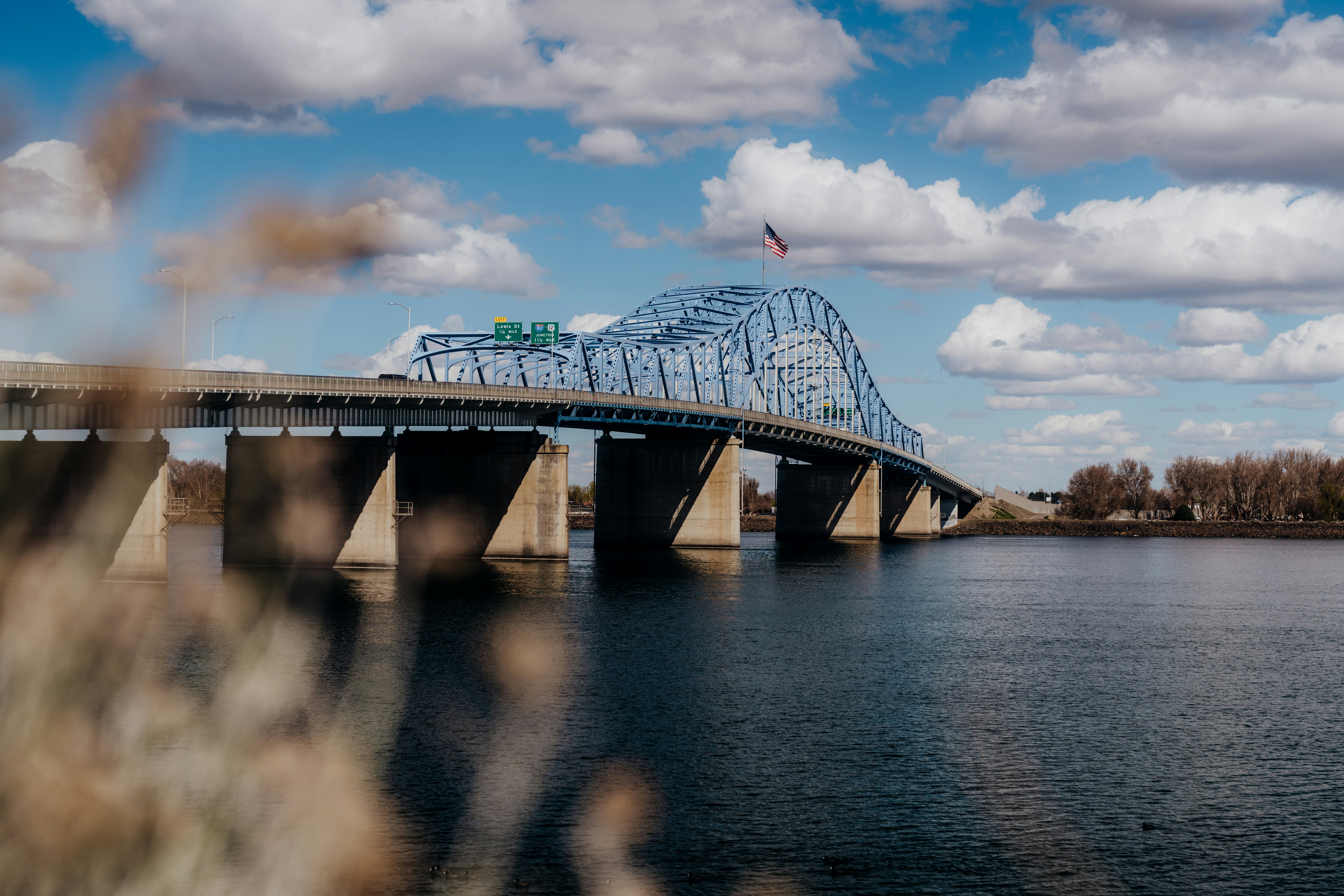 Blue Arch Across the Quiet River