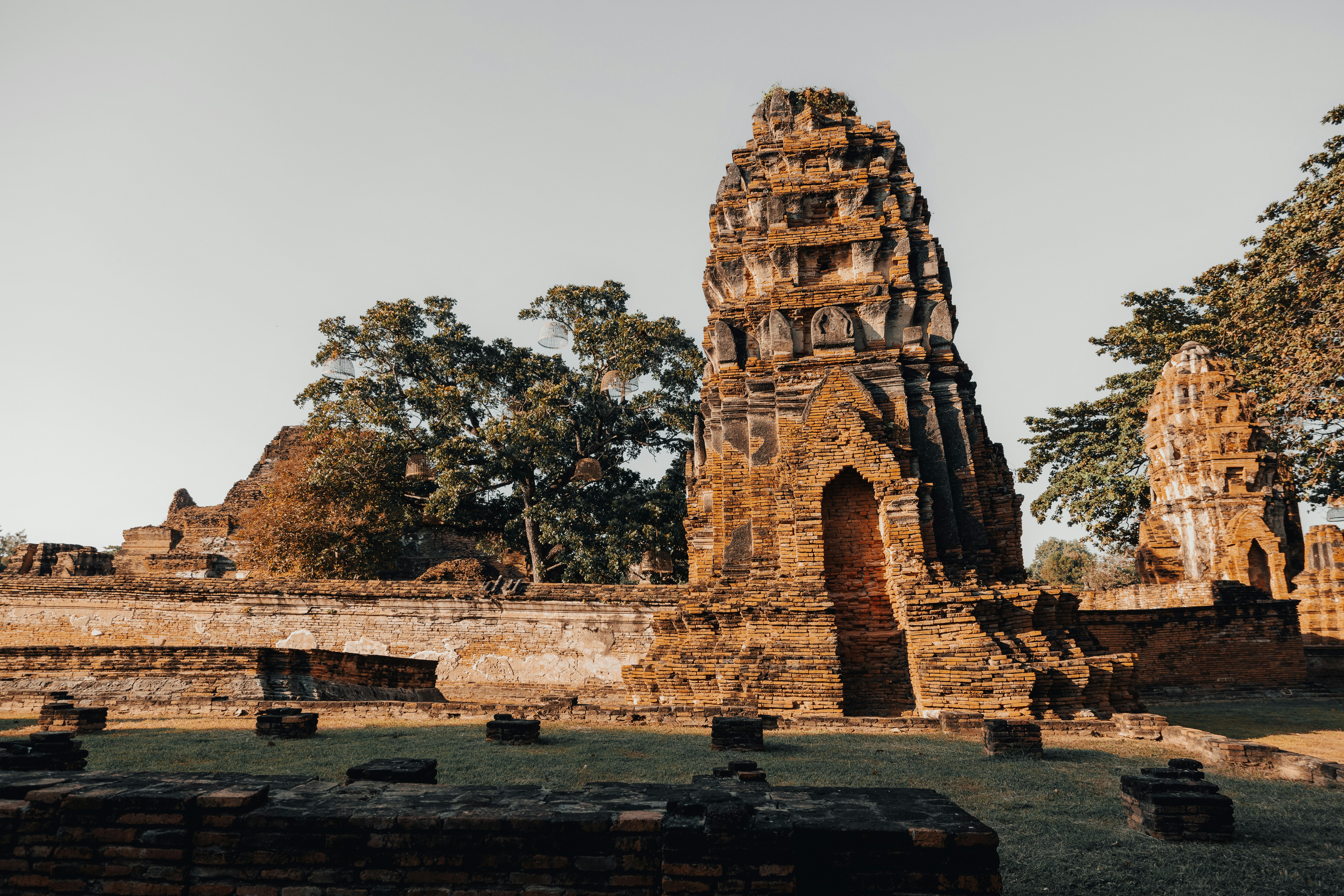 Ancient brick ruins of a temple with trees photo – Free Travel Image on ...
