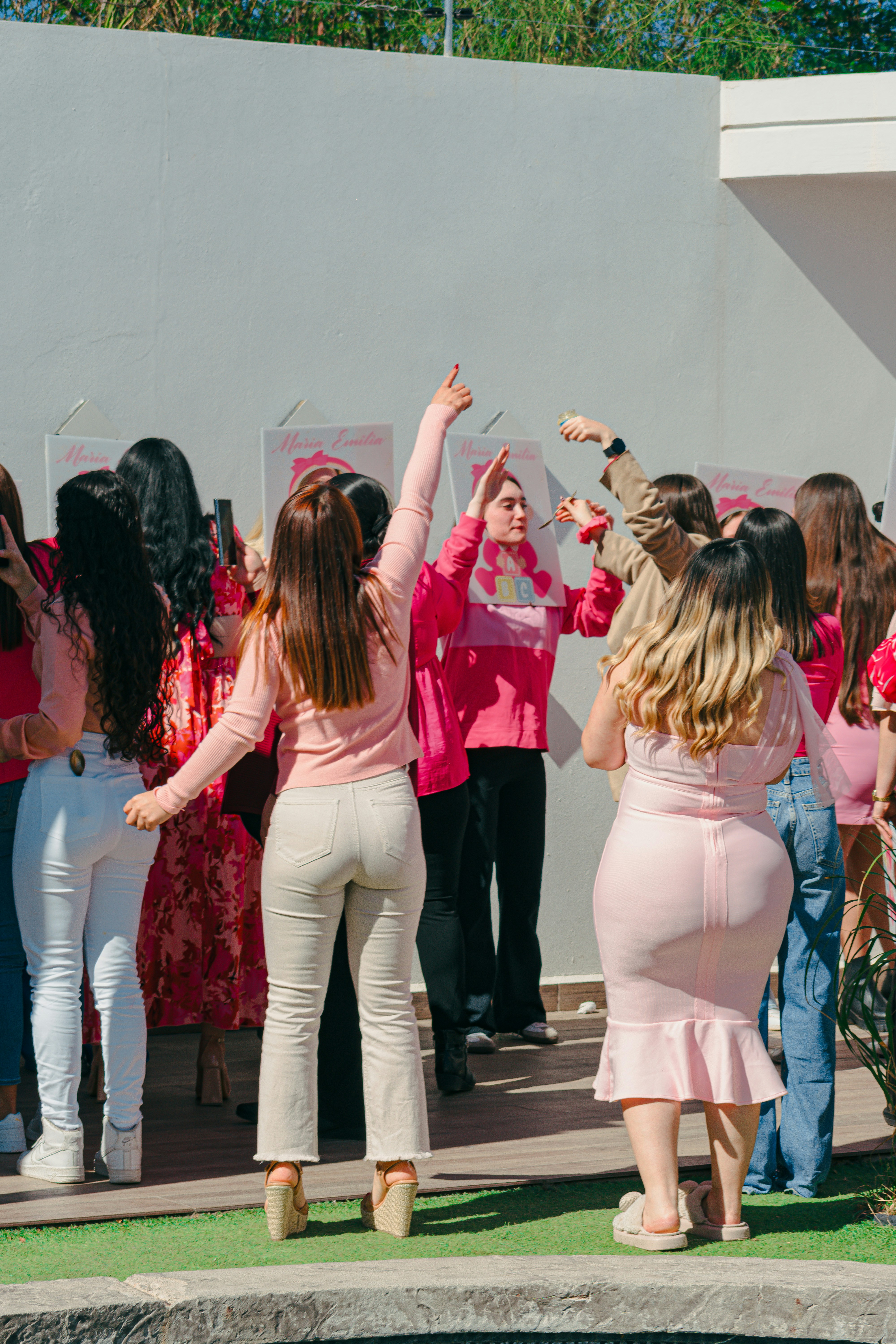 Behind the Pink Choir: A Moment of Audience Cheer