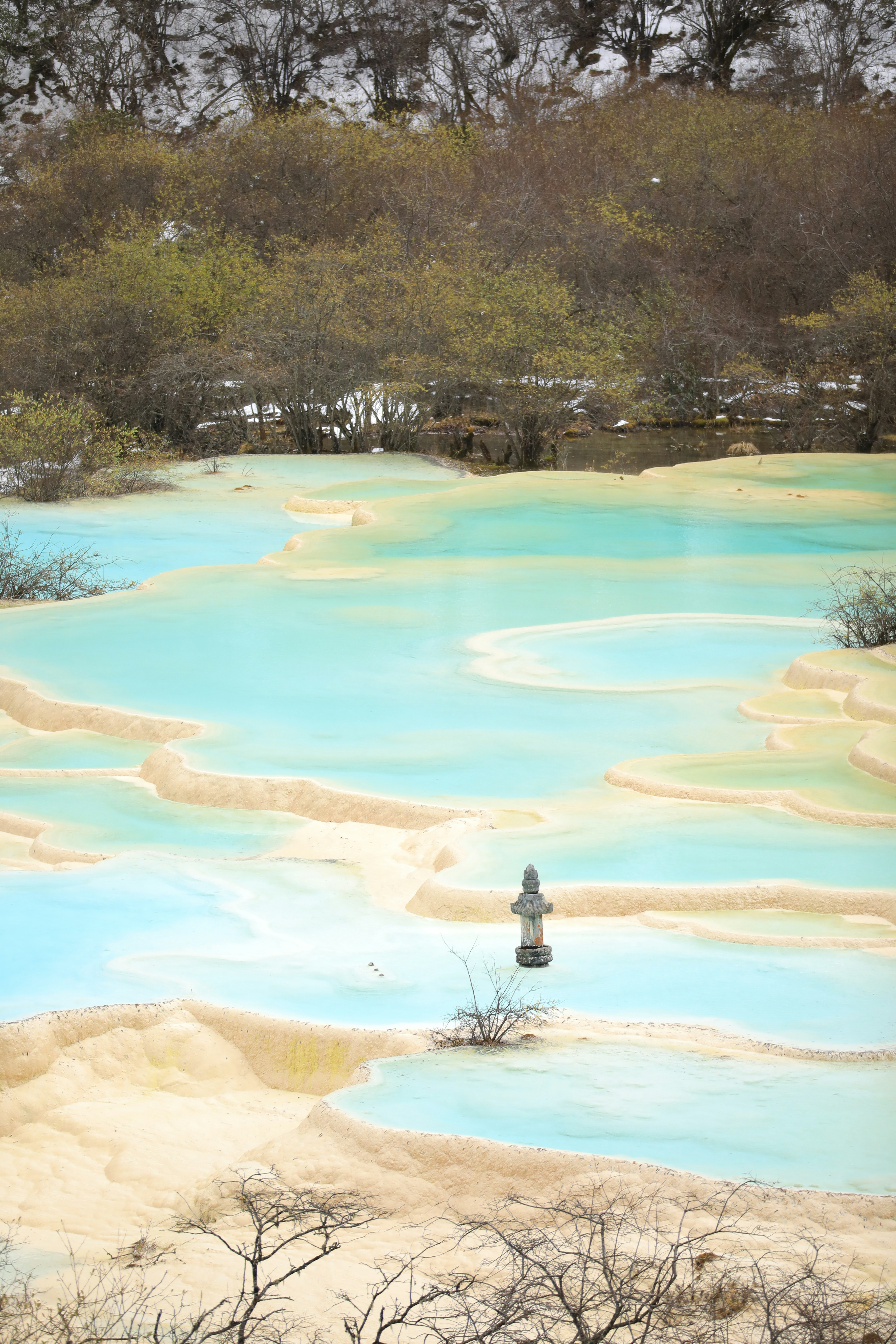 Turquoise Terraces: A Quiet Tundra of Mineral Pools