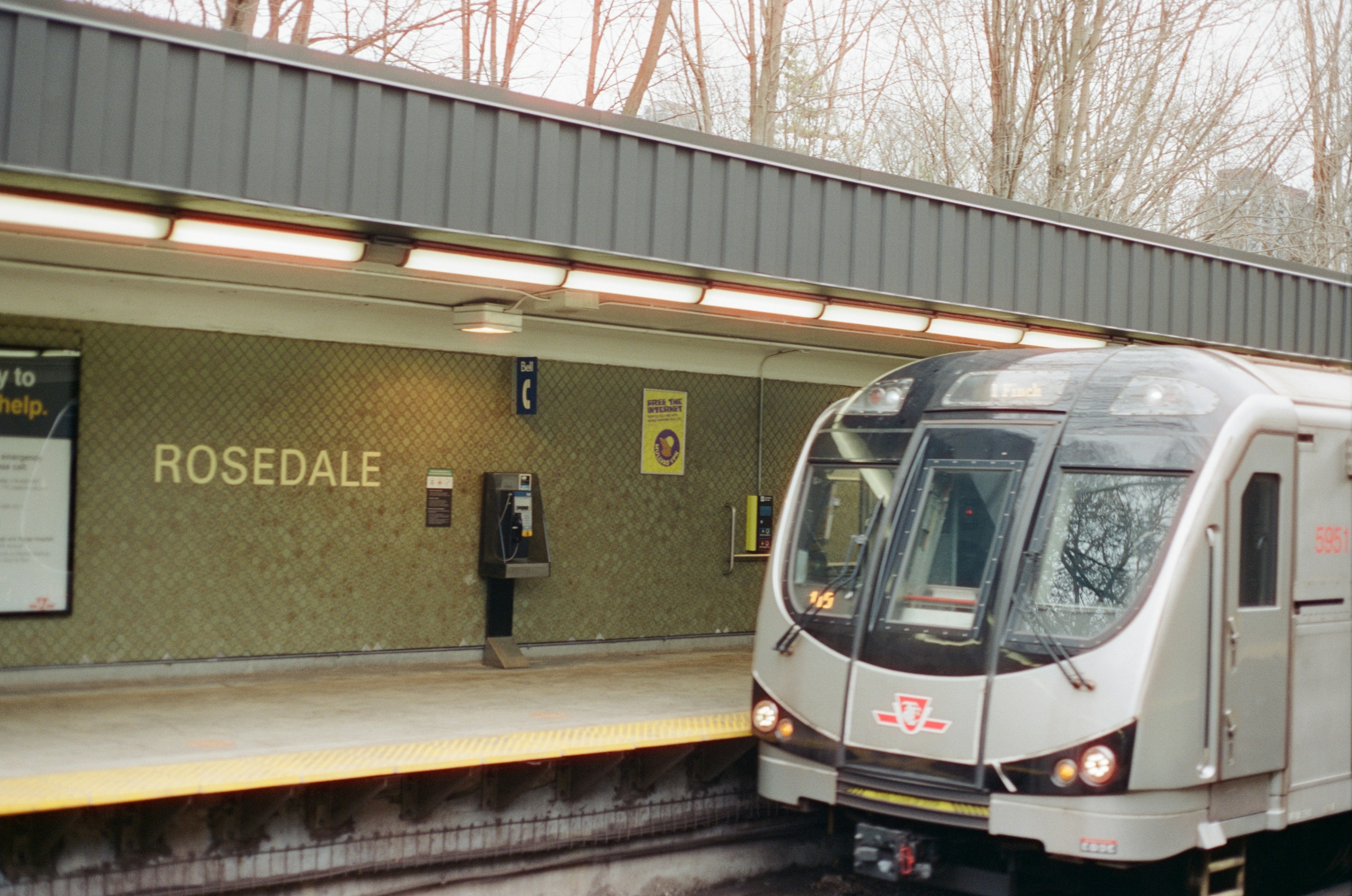 A modern train arrives at rosedale station platform. photo – Free ...