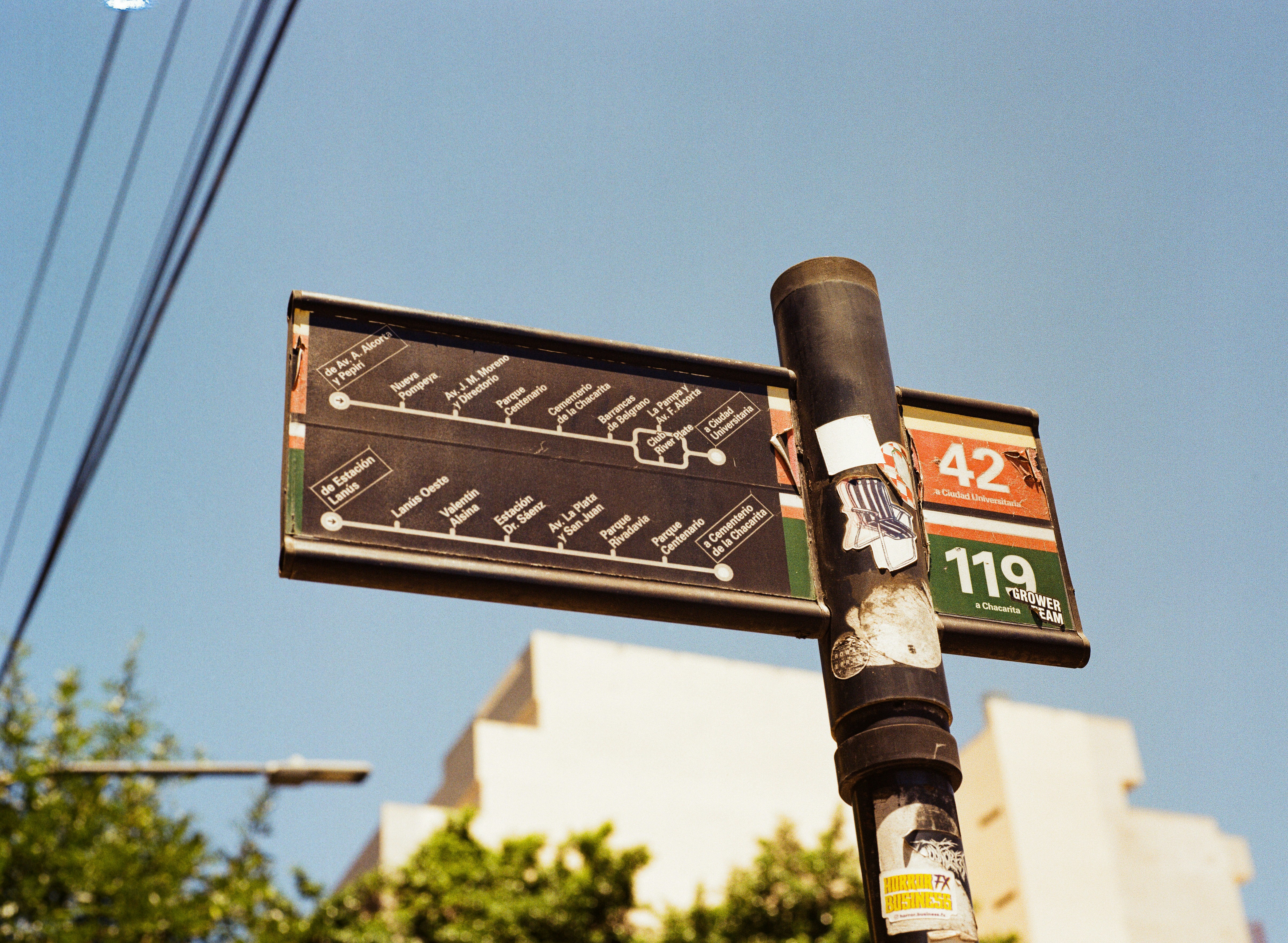 Routes, numbers, directions. The city quietly explaining itself.