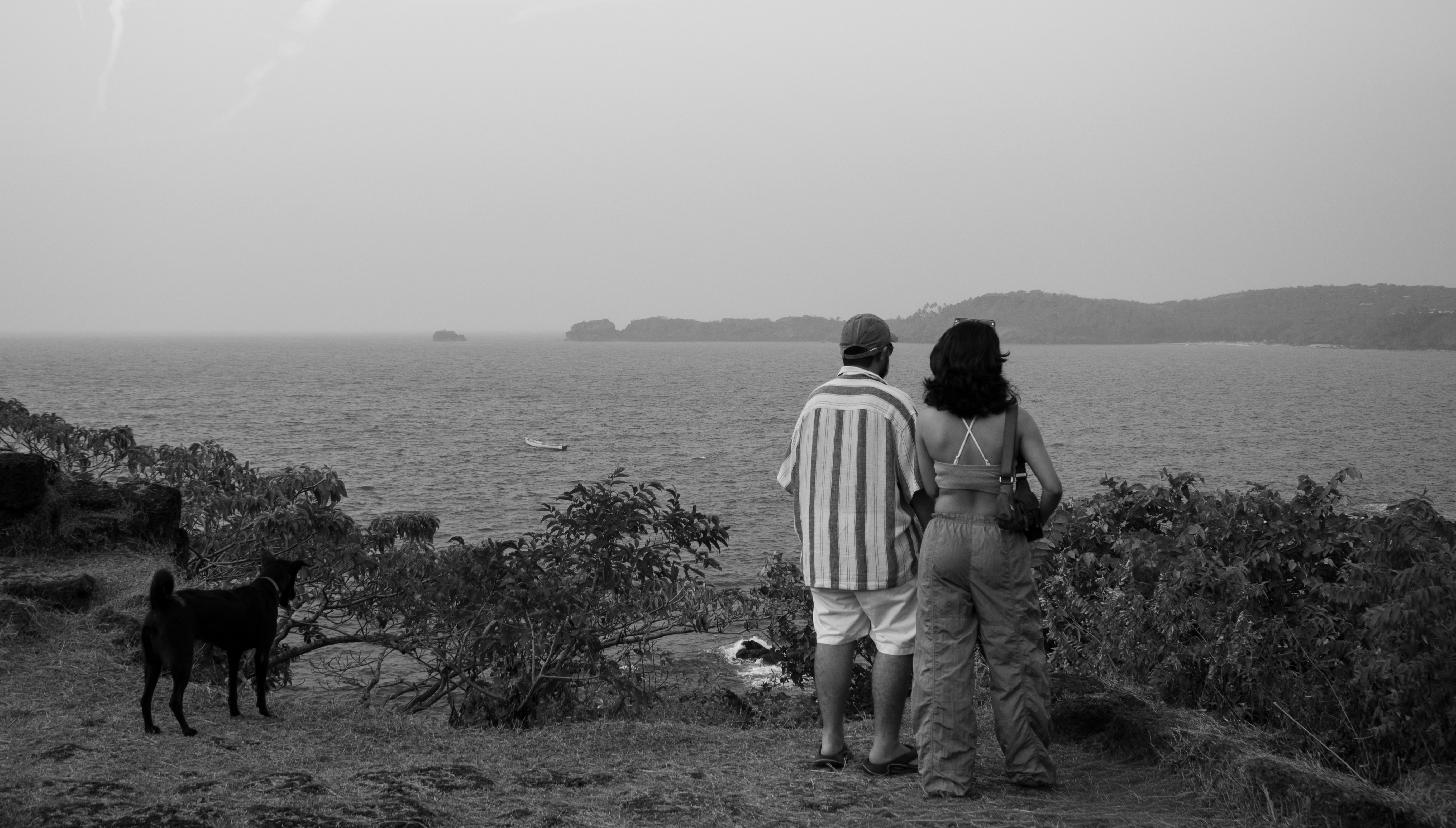 Watching the horizon: a coastal moment shared