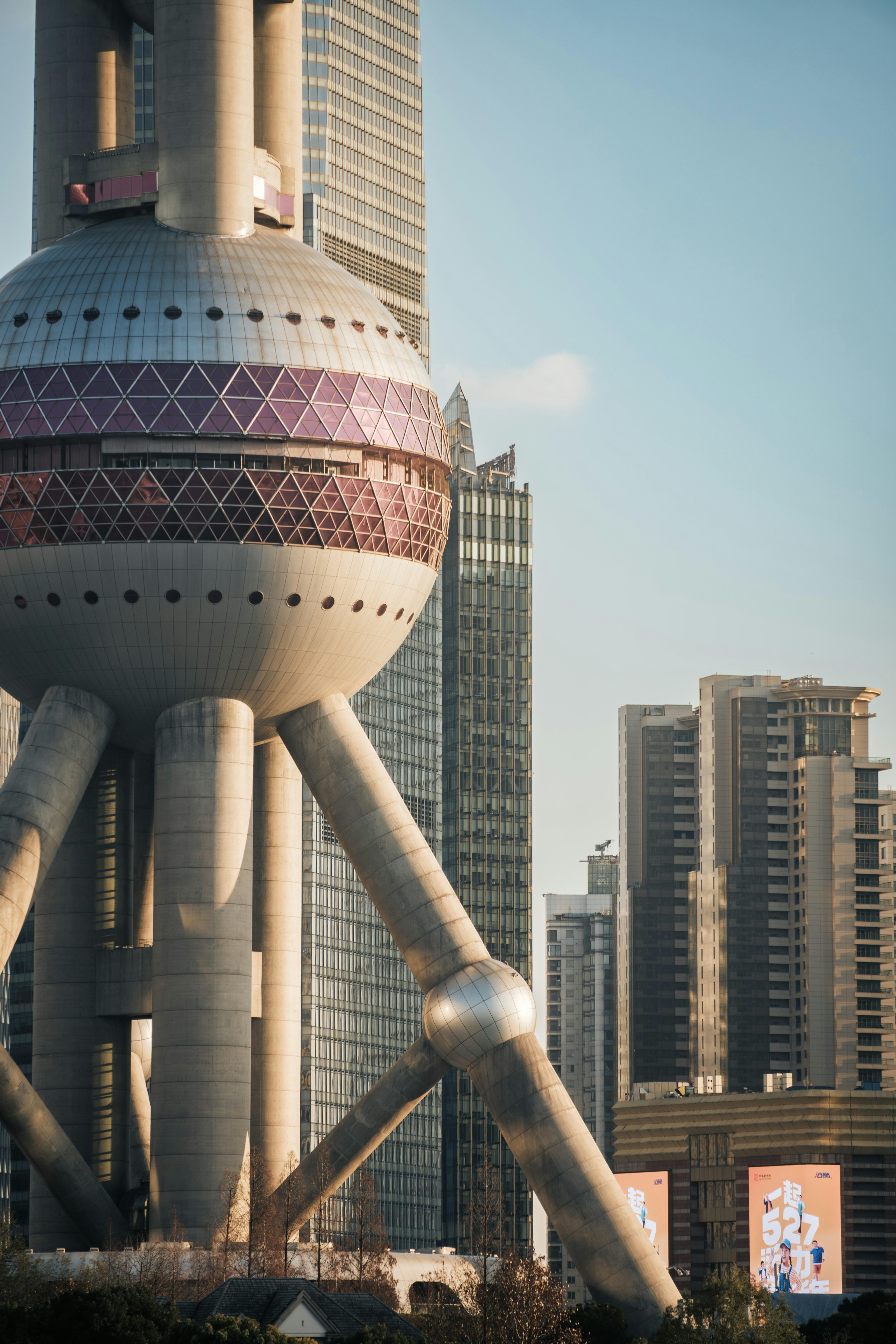 Orbiting the City: The Pudong Ball Pierces the Skyline