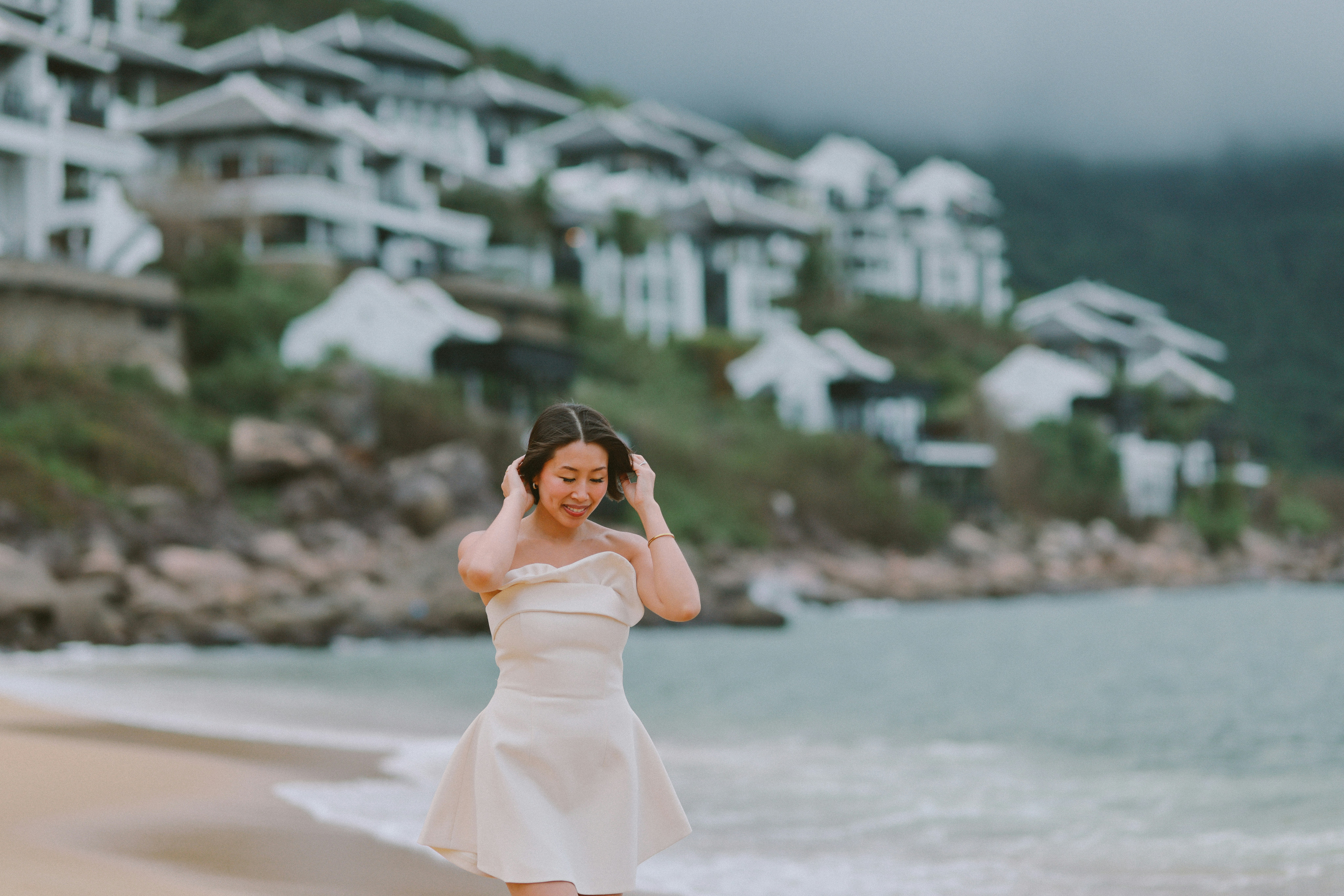 Soft Harbor Walk: A Portrait at the Beachside Village