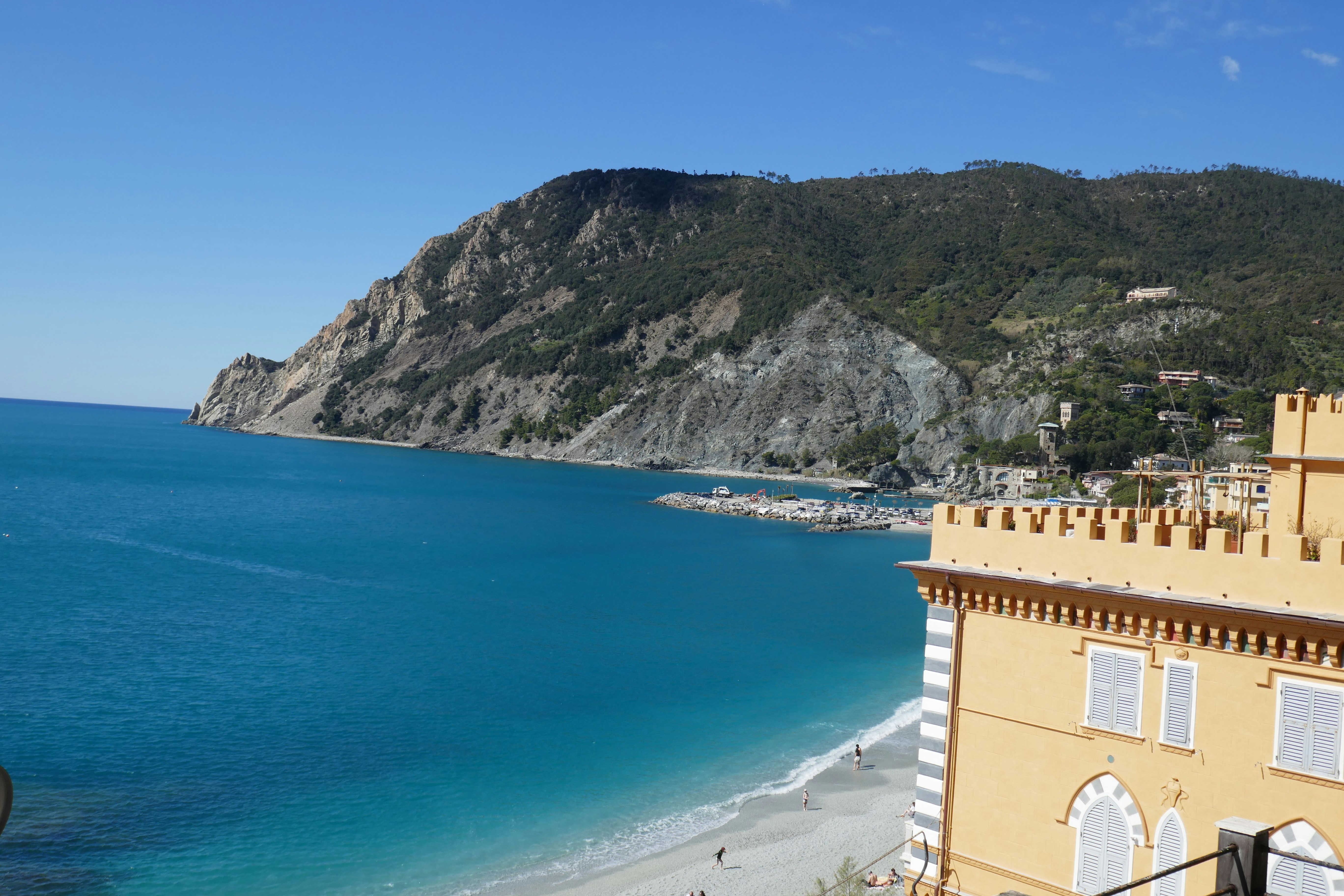 Lemon-ade Coast: Terrace View of a Sunlit Mediterranean Cove
