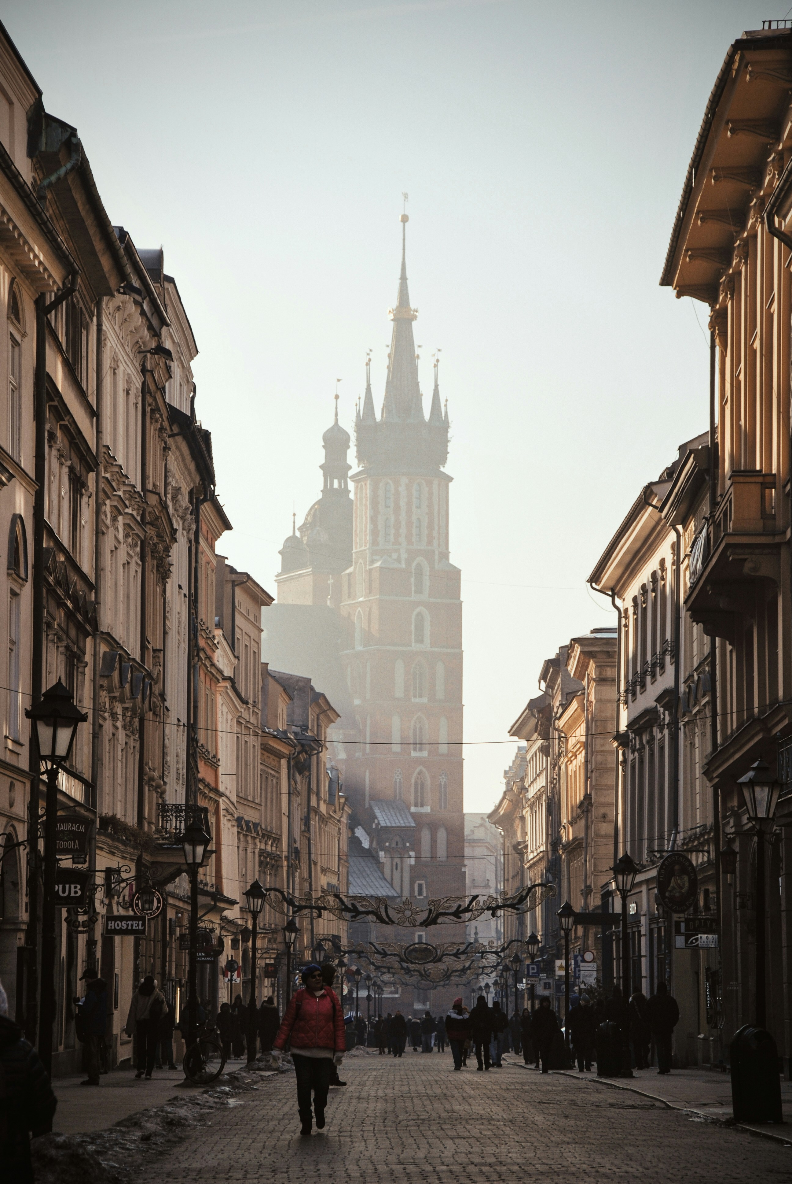 Cathedralline Dawn: A Quiet Chase Through a Historic Street