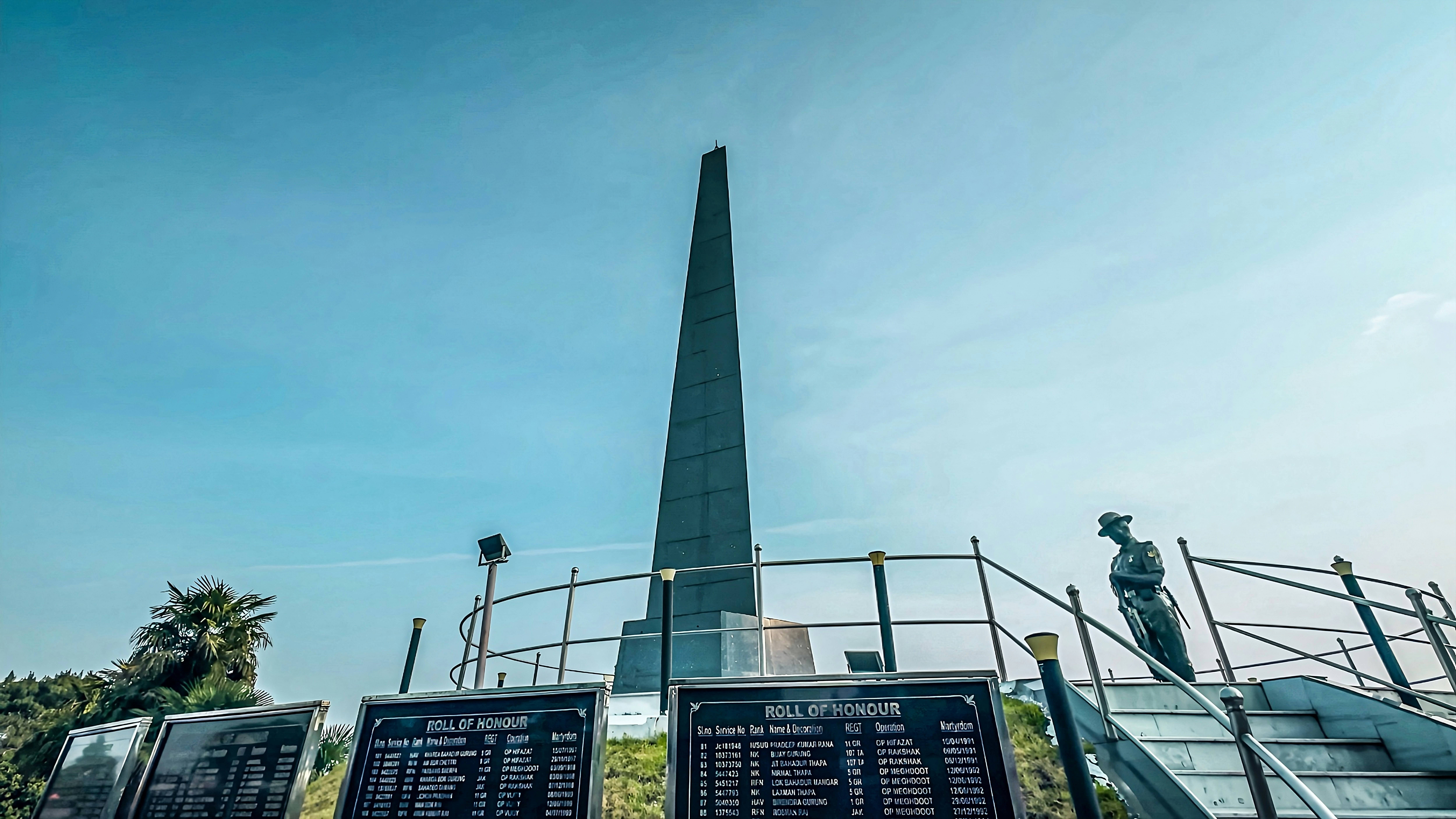 Monumental Obelisk Under a Clear Day