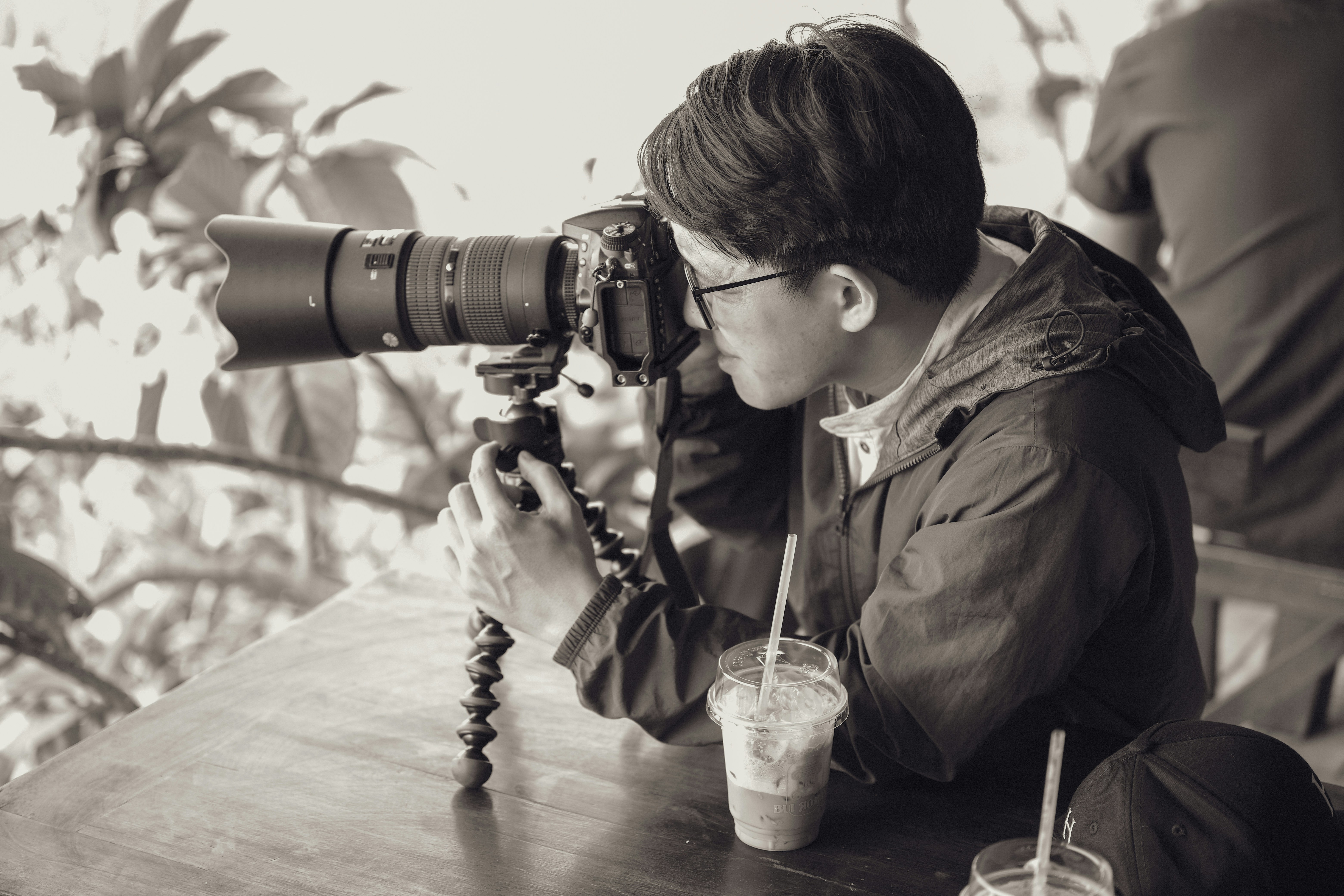 Portrait of Focus: A Street Photographer at Dusk